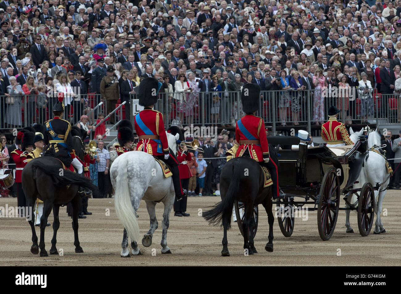 Trooping the Colour parade Stock Photo - Alamy
