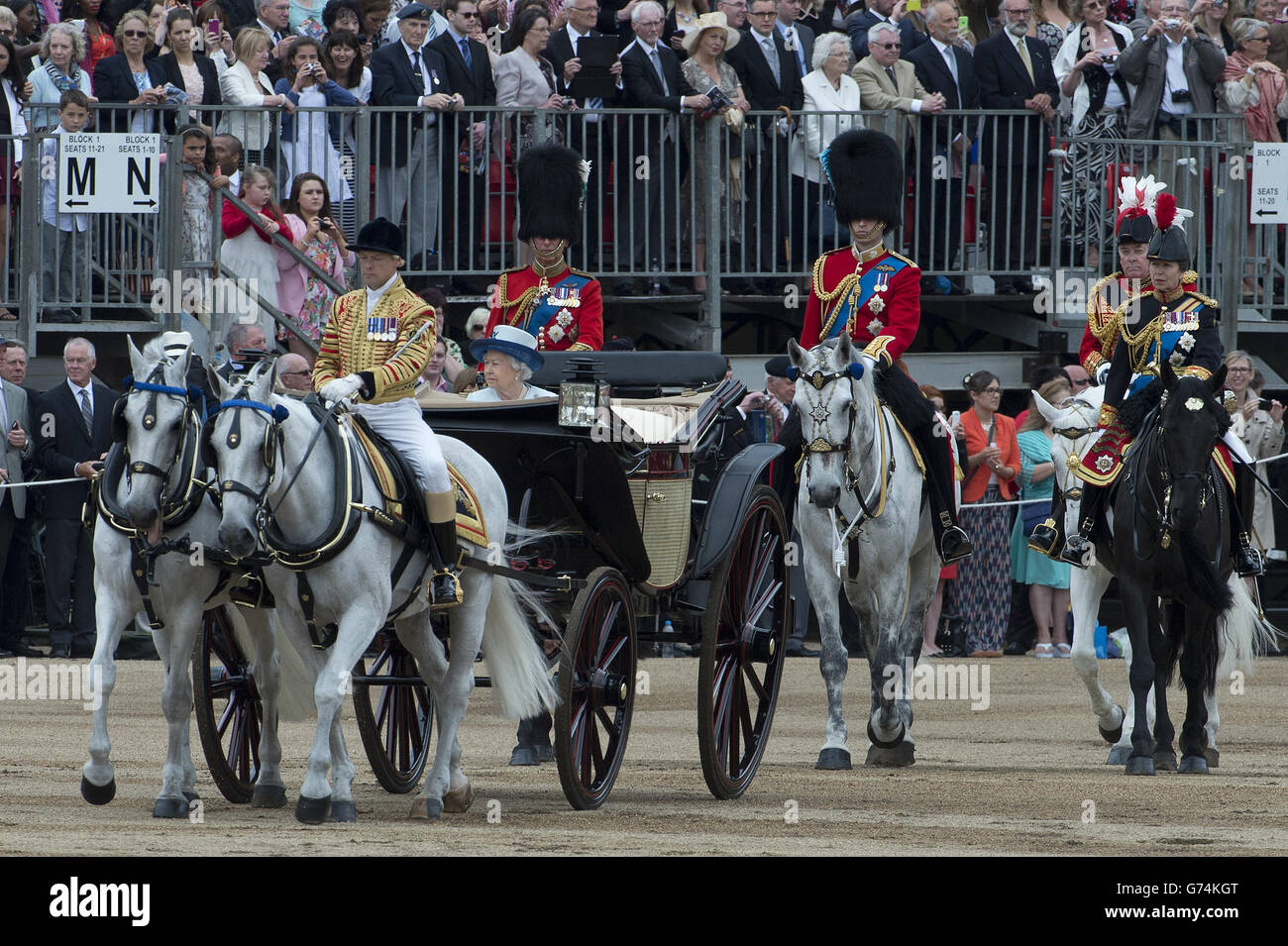 Trooping the Colour parade Stock Photo - Alamy