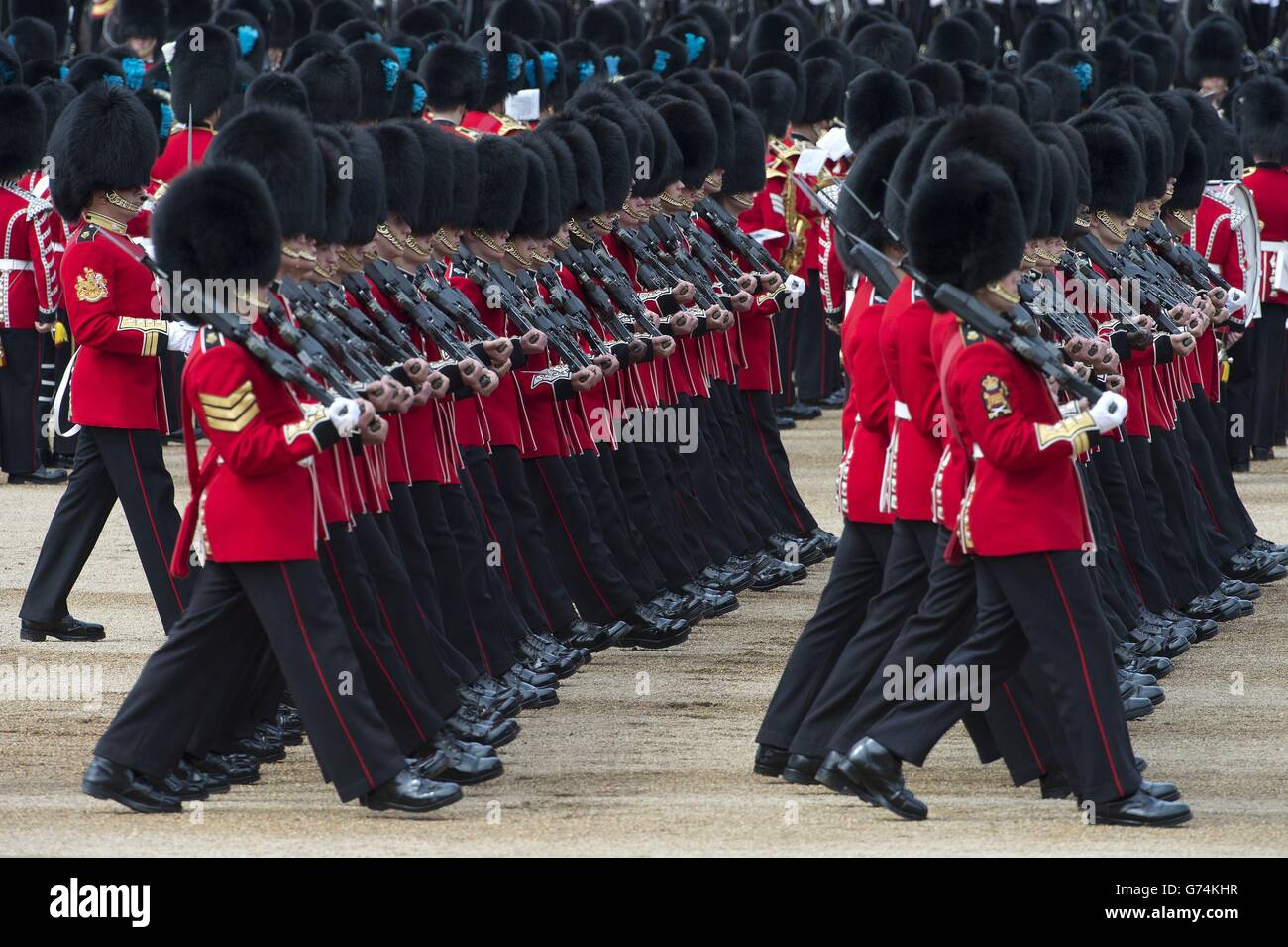 Trooping the Colour parade Stock Photo - Alamy