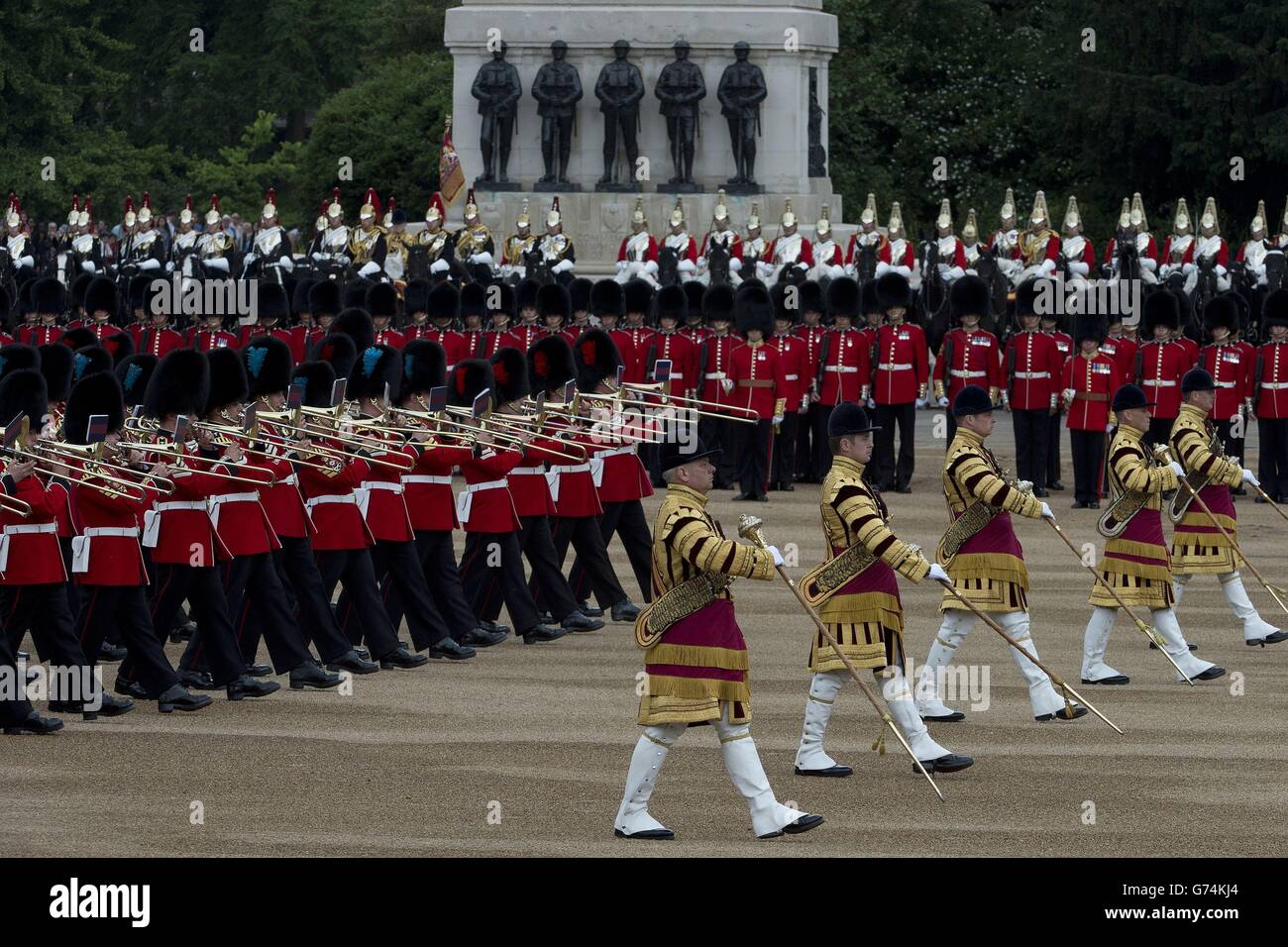 Trooping the Colour parade Stock Photo - Alamy