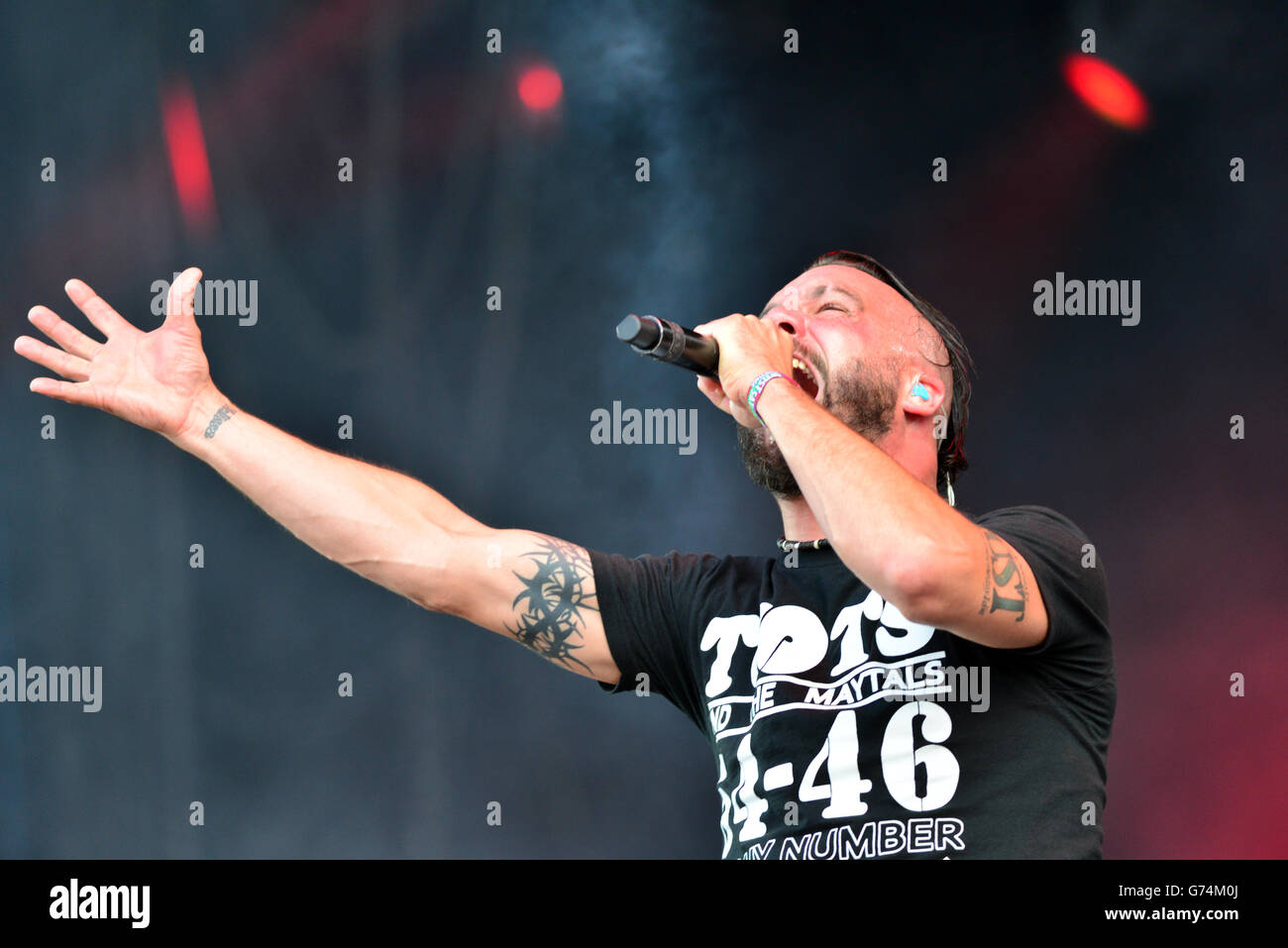 Jesse Leach of Killswitch Engage performs during day two of the 2014 ...