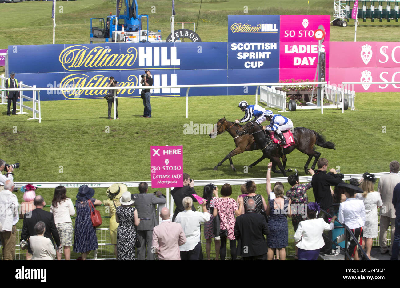 Horse Racing - Stobo Castle Ladies Day - Musselburgh Racecourse Stock ...