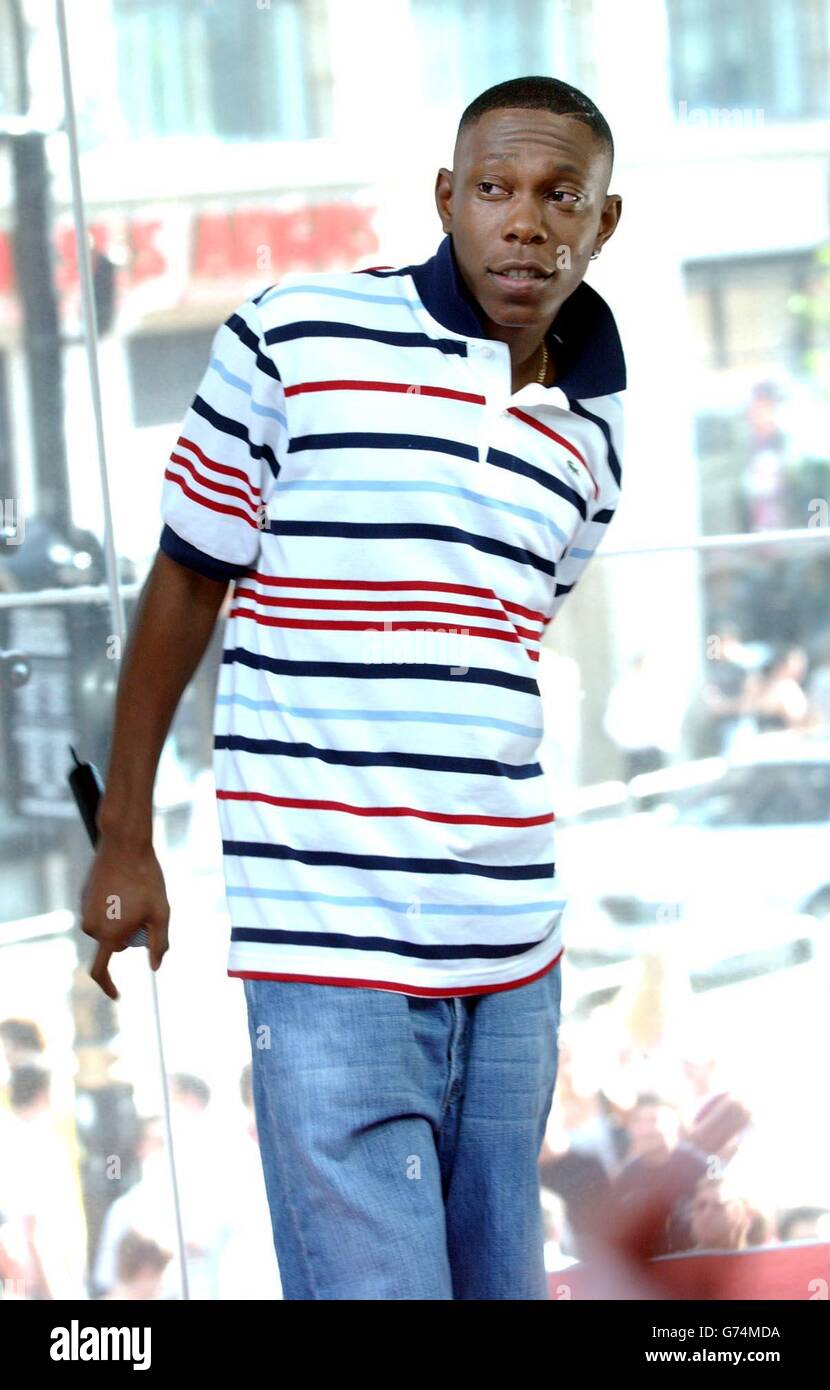 Singer Dizzee Rascal during his guest appearance on MTV's TRL - Total ...