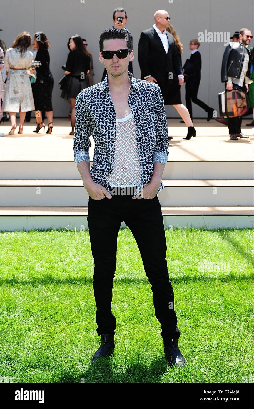 George Craig arriving for the Burberry Prorsum fashion show, held at ...