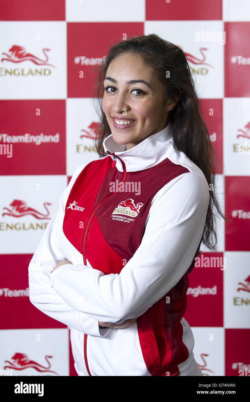 Team England Gymnast Mimi Isabella Cesar during a kitting out session ...