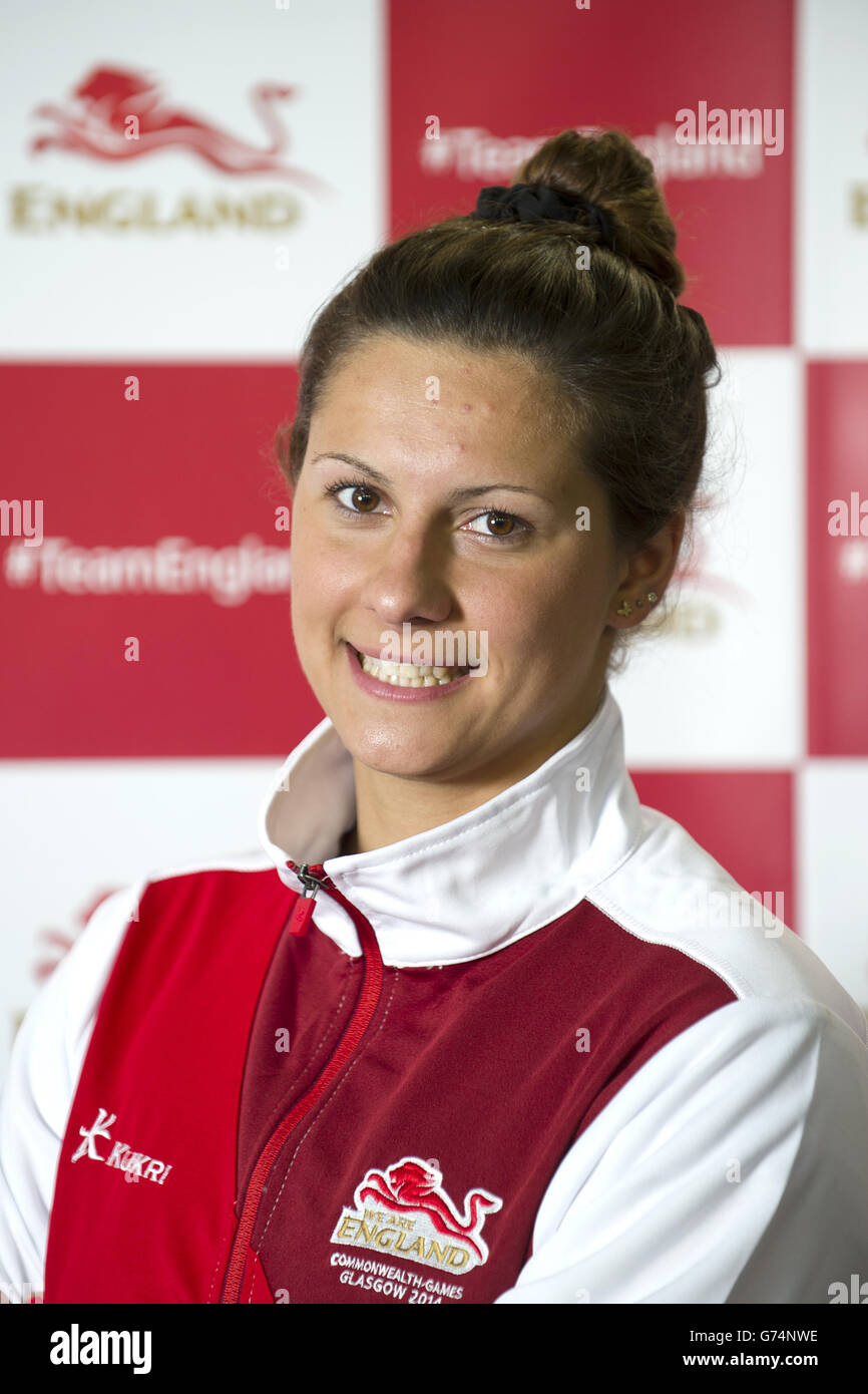 Team England swimmer Aimee Willmott during a kitting out session at St ...