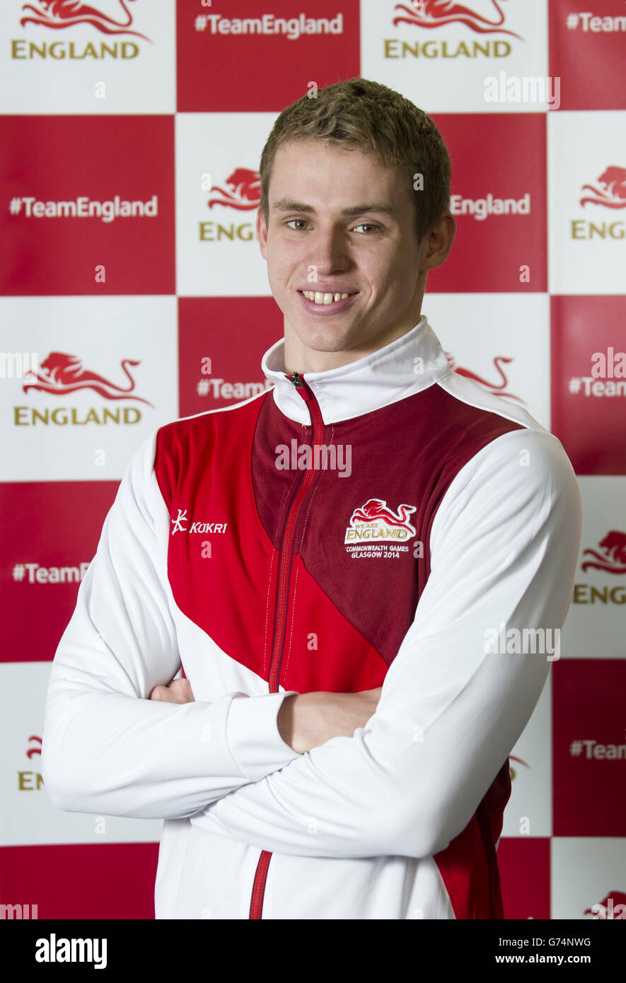 Team England swimmer Ben Proud during a kitting out session at St ...