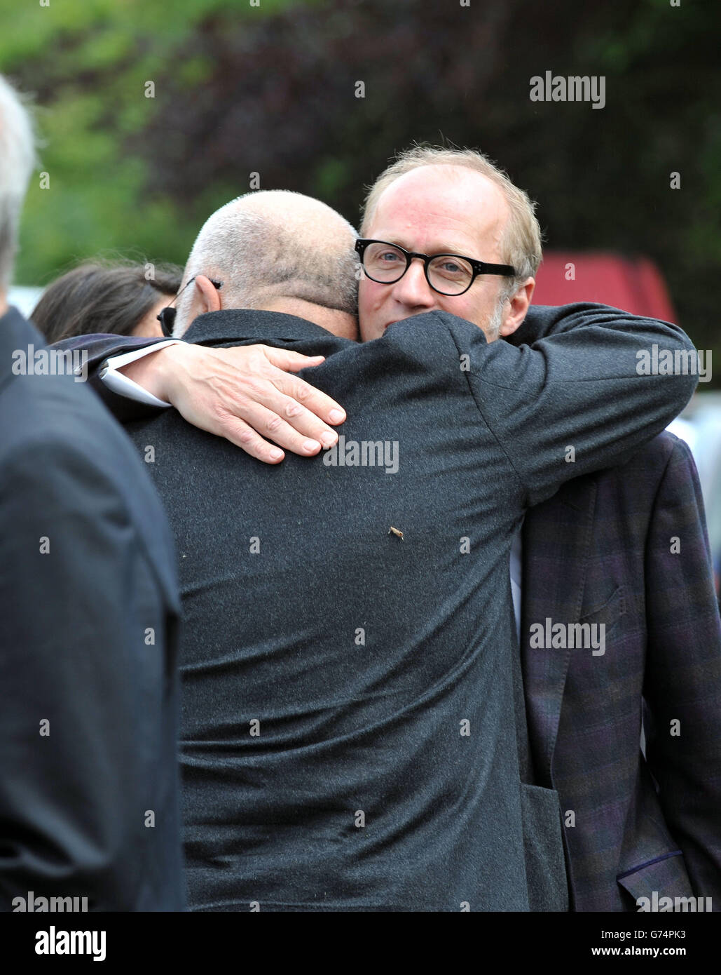 Rik Mayall funeral Stock Photo - Alamy