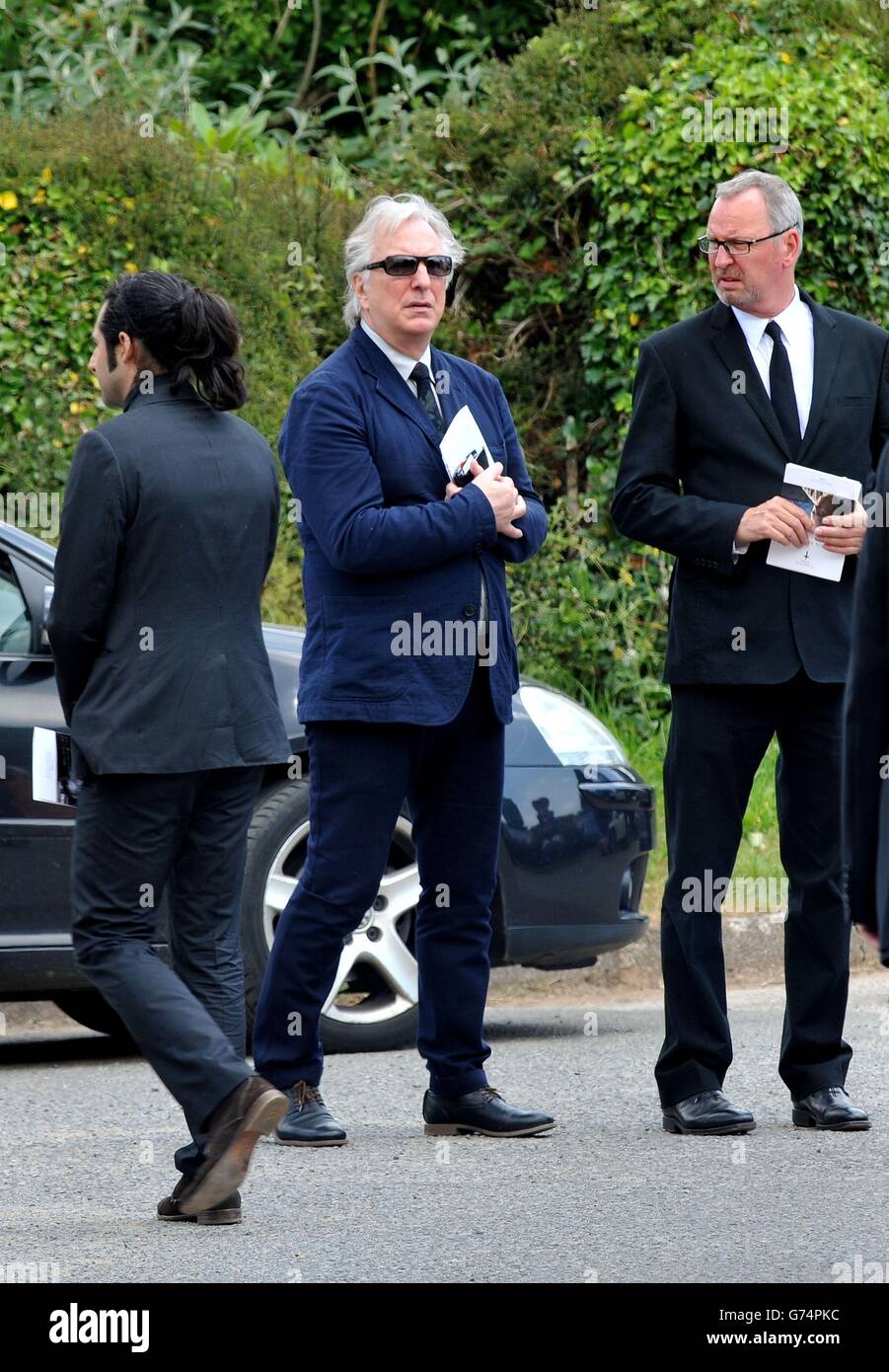 Rik Mayall funeral Stock Photo - Alamy