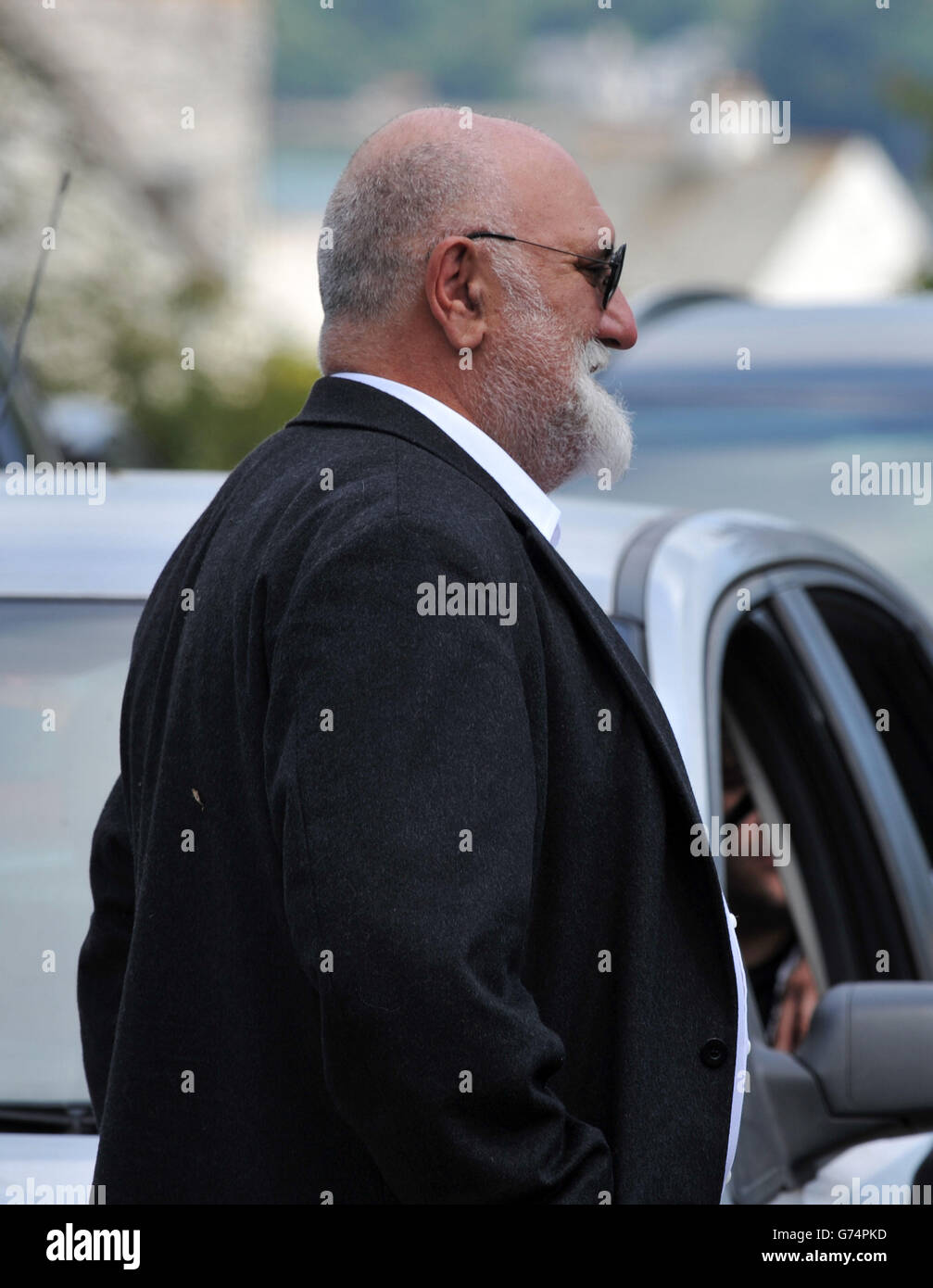 Rik Mayall funeral Stock Photo - Alamy