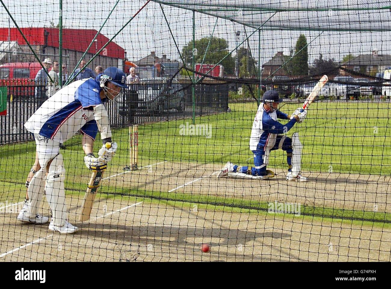 Cricket Action Robert Key High Resolution Stock Photography and Images ...