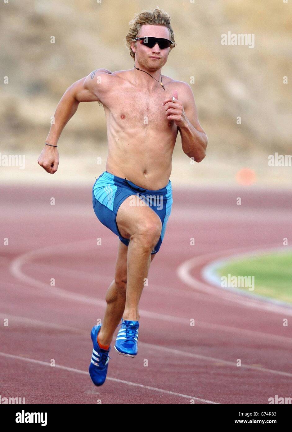 Sean Baldock TeamGB Olympic Holding Camp Stock Photo - Alamy