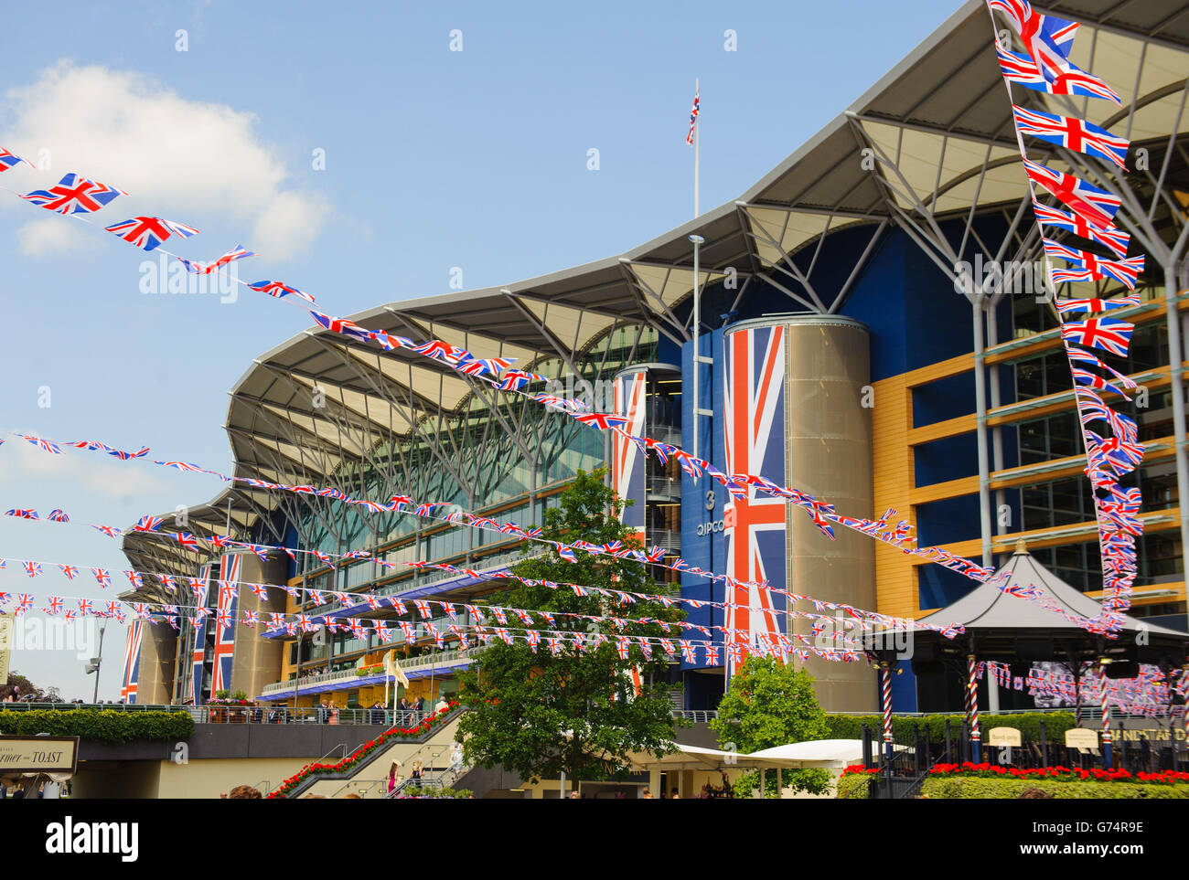 General view of the grandstand during Day Five of the 2014 Royal Ascot ...