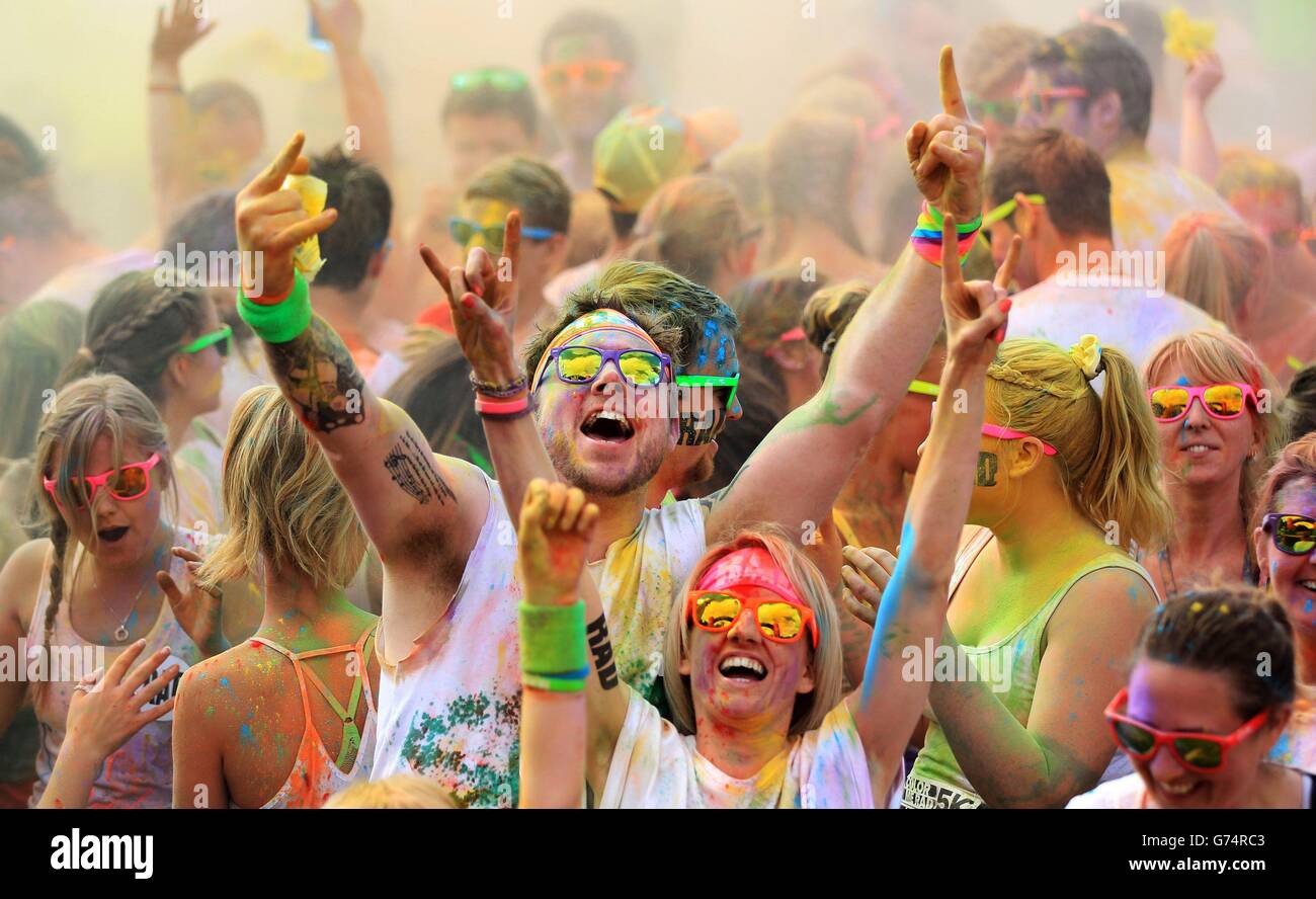 Colour Me Rad run Stock Photo - Alamy