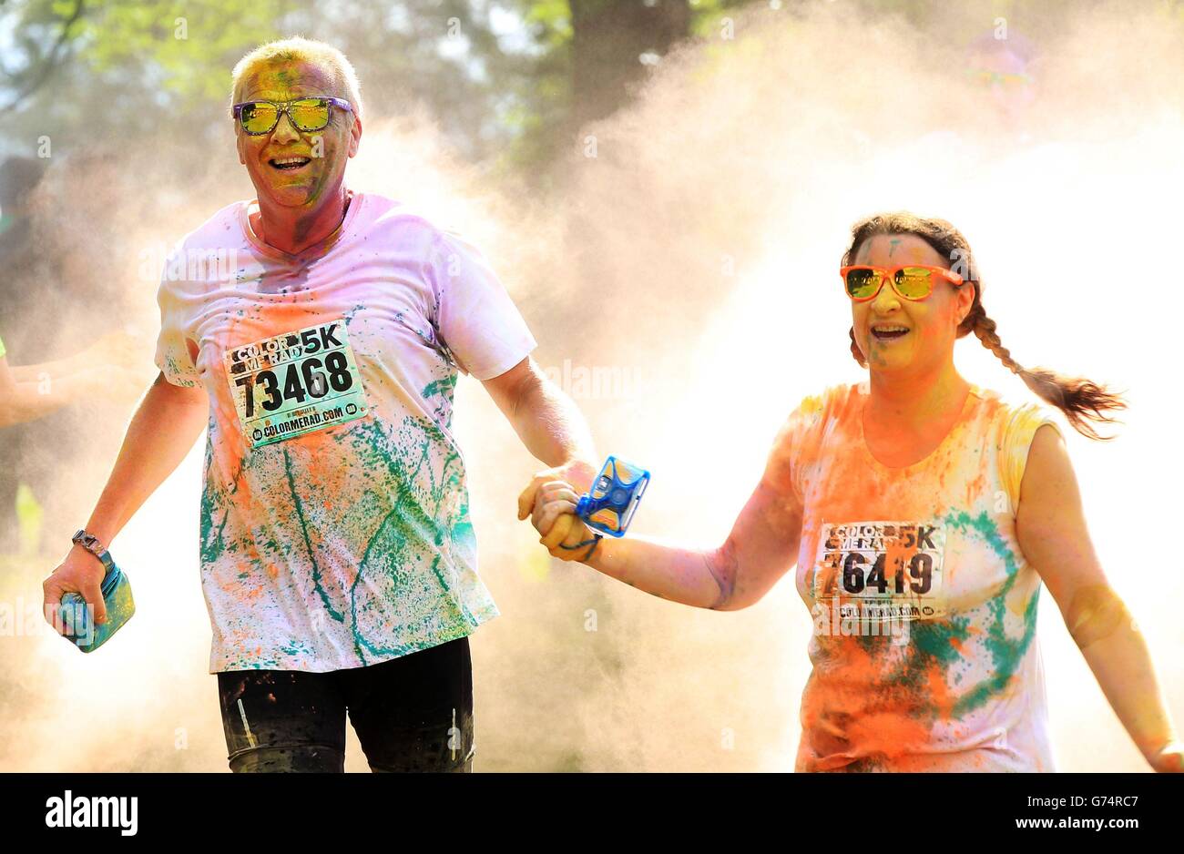 Colour Me Rad run Stock Photo - Alamy