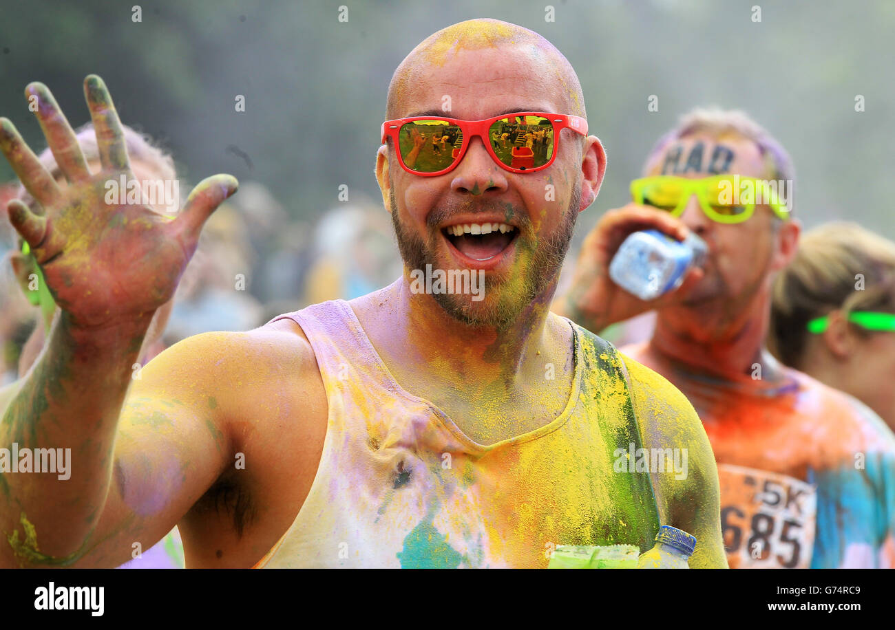 Colour Me Rad run Stock Photo - Alamy
