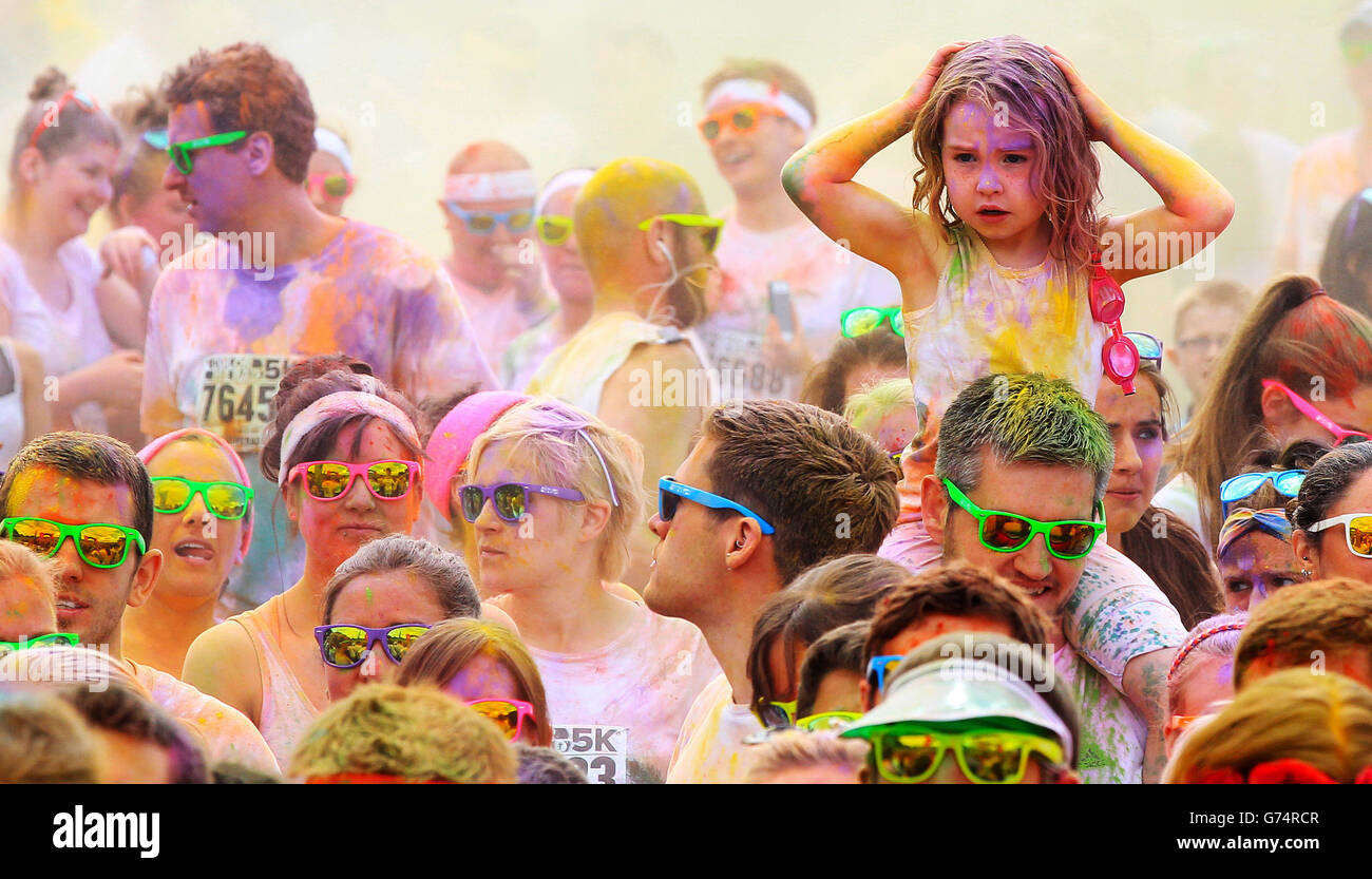 Colour Me Rad run Stock Photo - Alamy