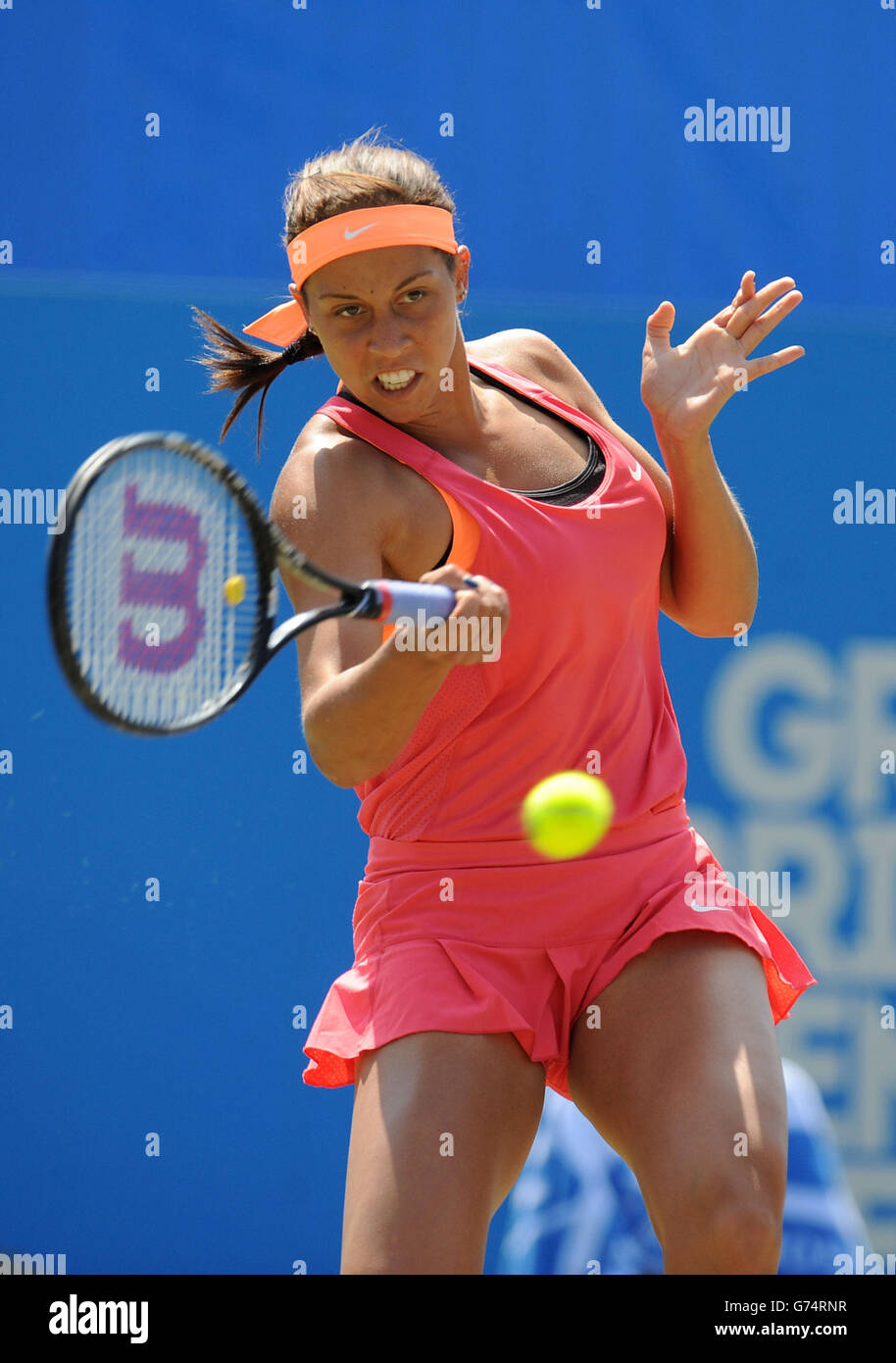 Angelique kerber in action against madison keys hi-res stock ...