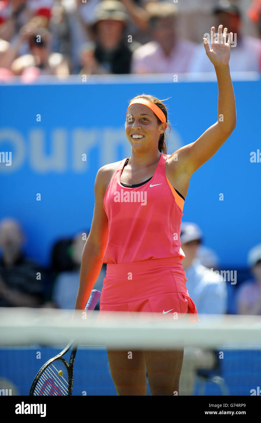 Madison Keys celebrates winning the Women's Singles against Angelique ...