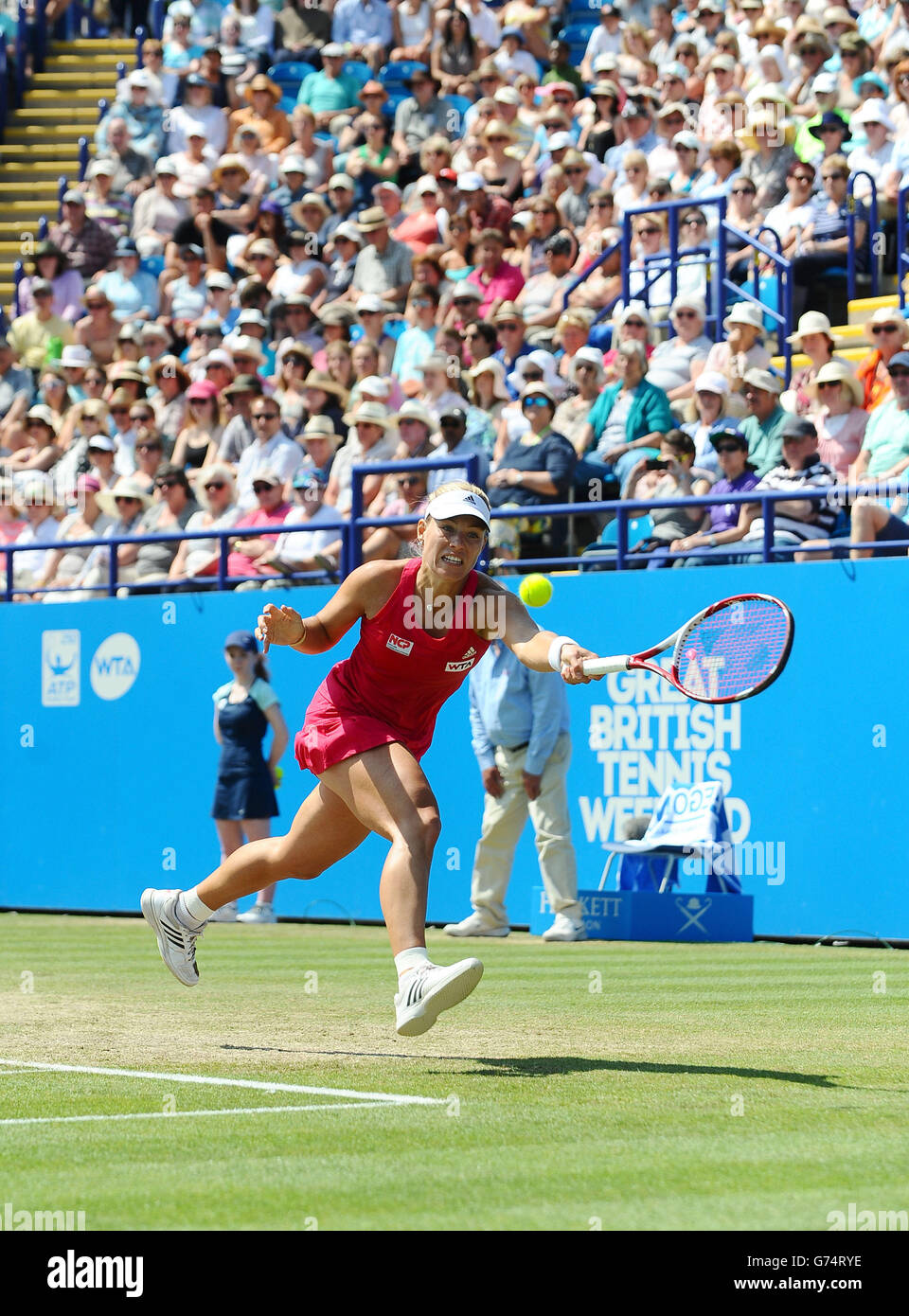 Angelique kerber in action against madison keys hi-res stock ...