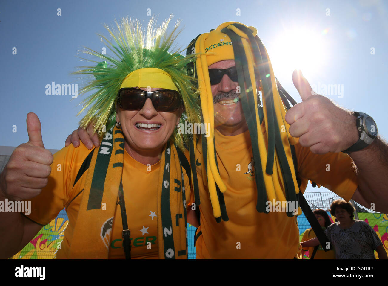 Football brazil wigs dreadlocks hi-res stock photography and images - Alamy