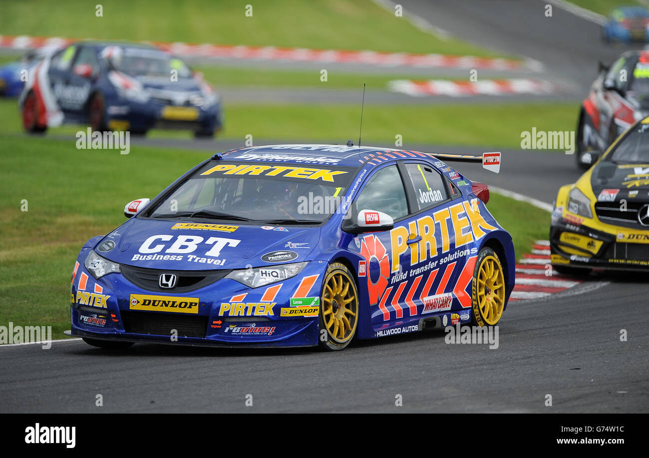 Pirtek Racing's Andrew Jordan in action during Race 2 at Oulton Park ...