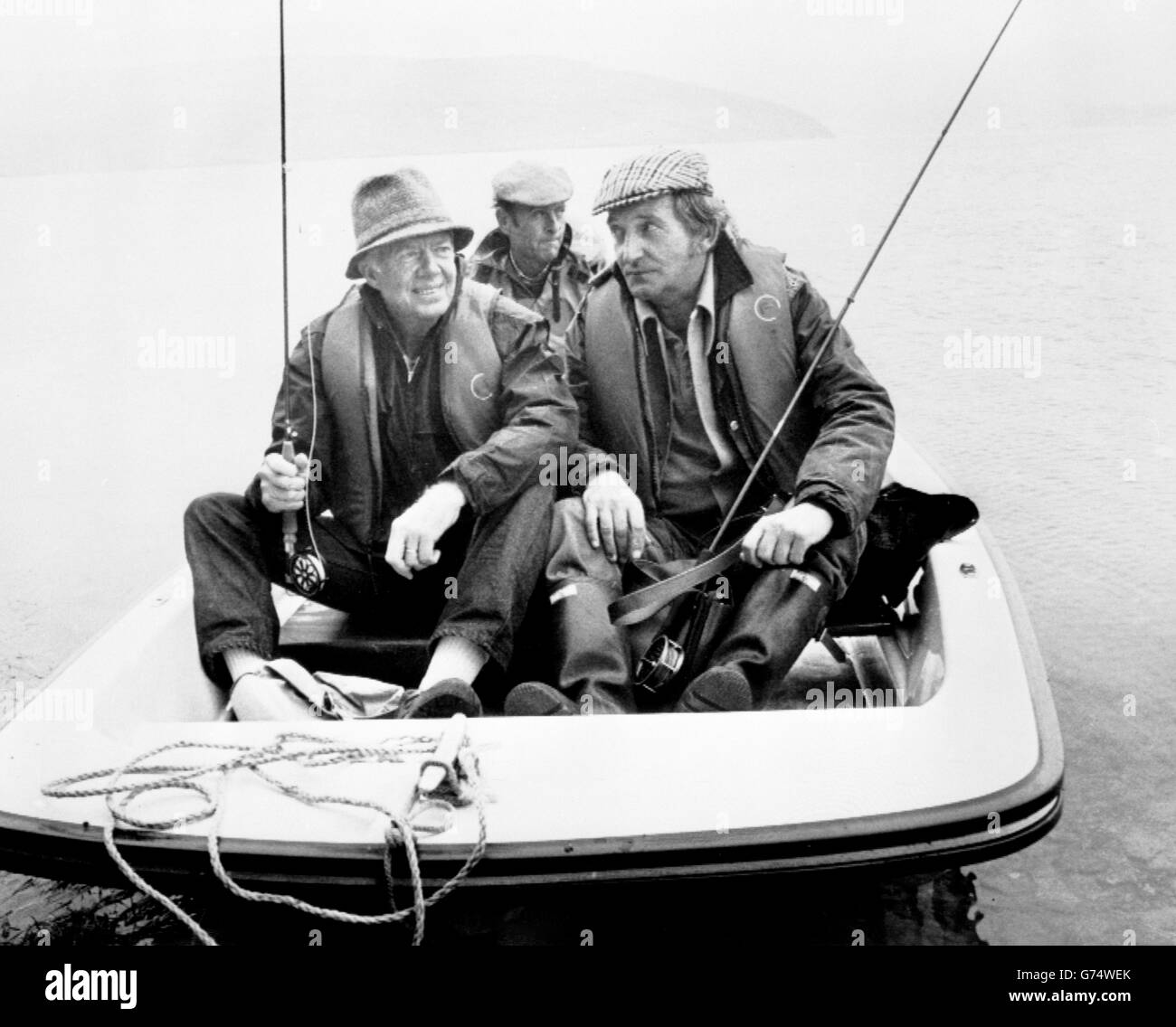 President carter fishing hi-res stock photography and images - Alamy