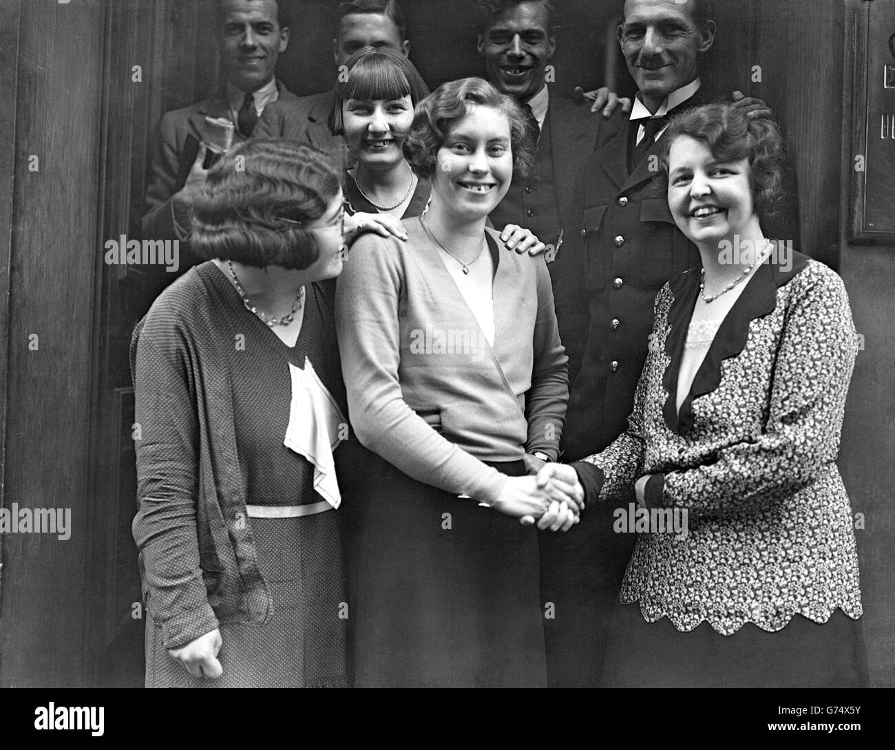 Phyllis Harding arrives back in London after breaking the 100m ...