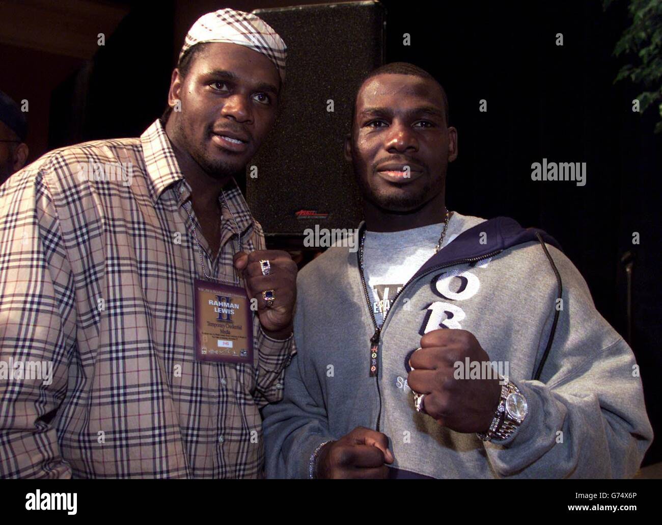 Great Britain's Olympic Heavyweight Champion Audley Harrison (left ...