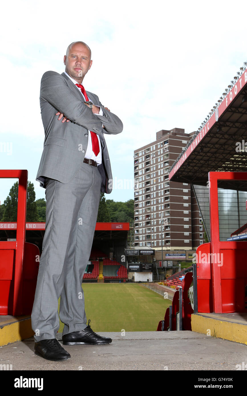 New Charlton Athletic manager Bob Peeters poses for a photo in the ...