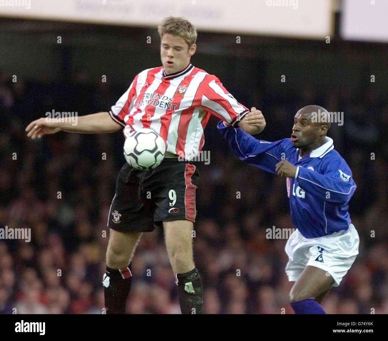 Football action frank sinclair hi-res stock photography and images - Alamy