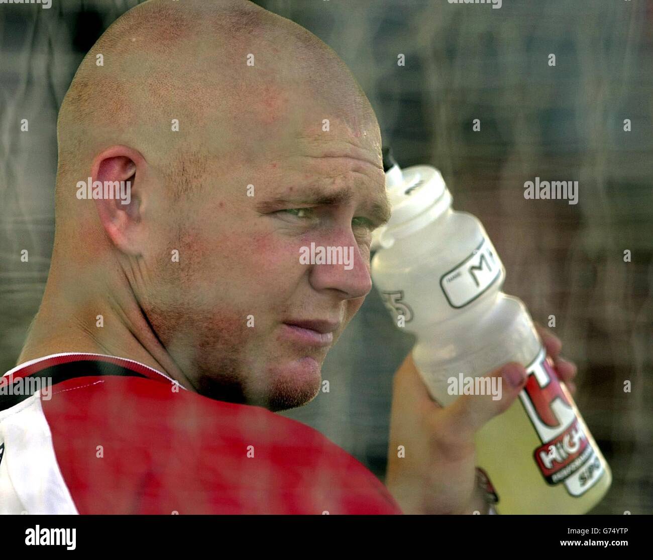 England cricket team practice/ Matthew Hoggard Stock Photo - Alamy