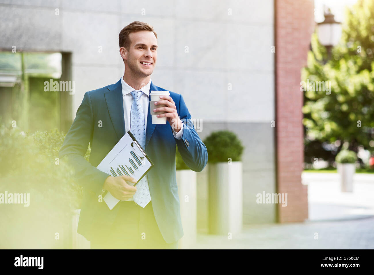 Contemporary office building standing near hi-res stock photography and ...