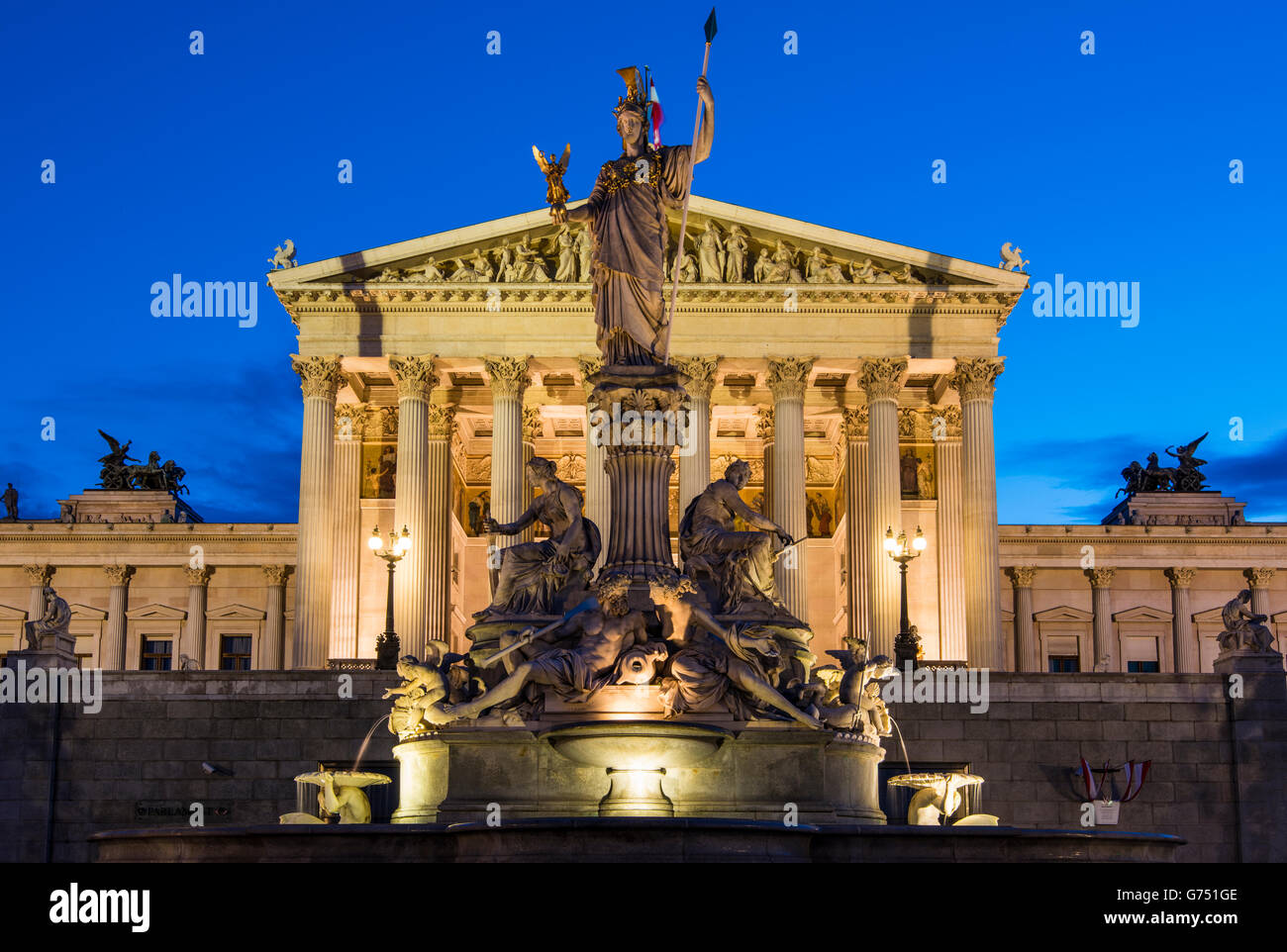 Austrian Parliament Building, Vienna, Austria Stock Photo - Alamy