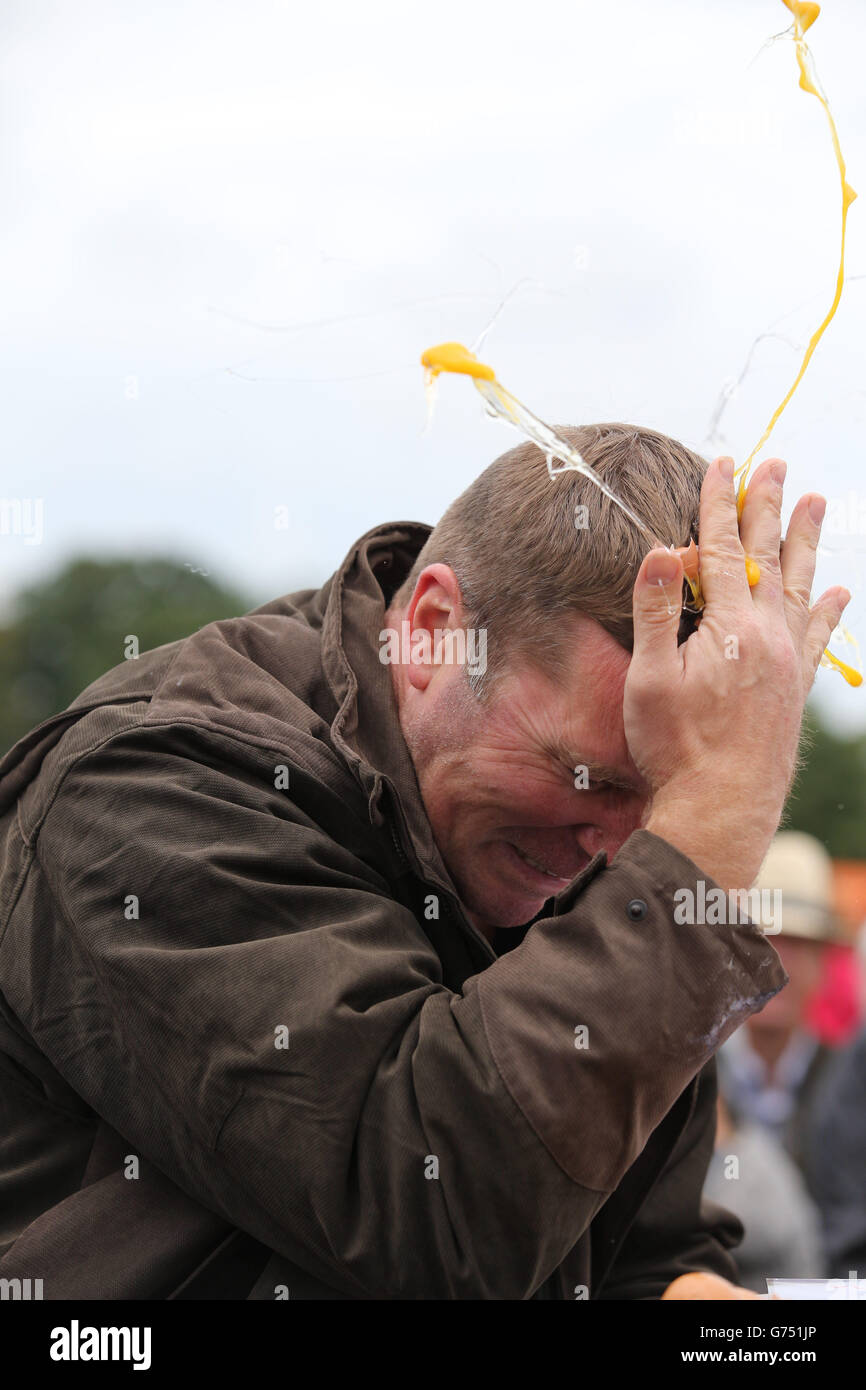 Competitors take part in the 'Russian Roulette' discipline during the ...