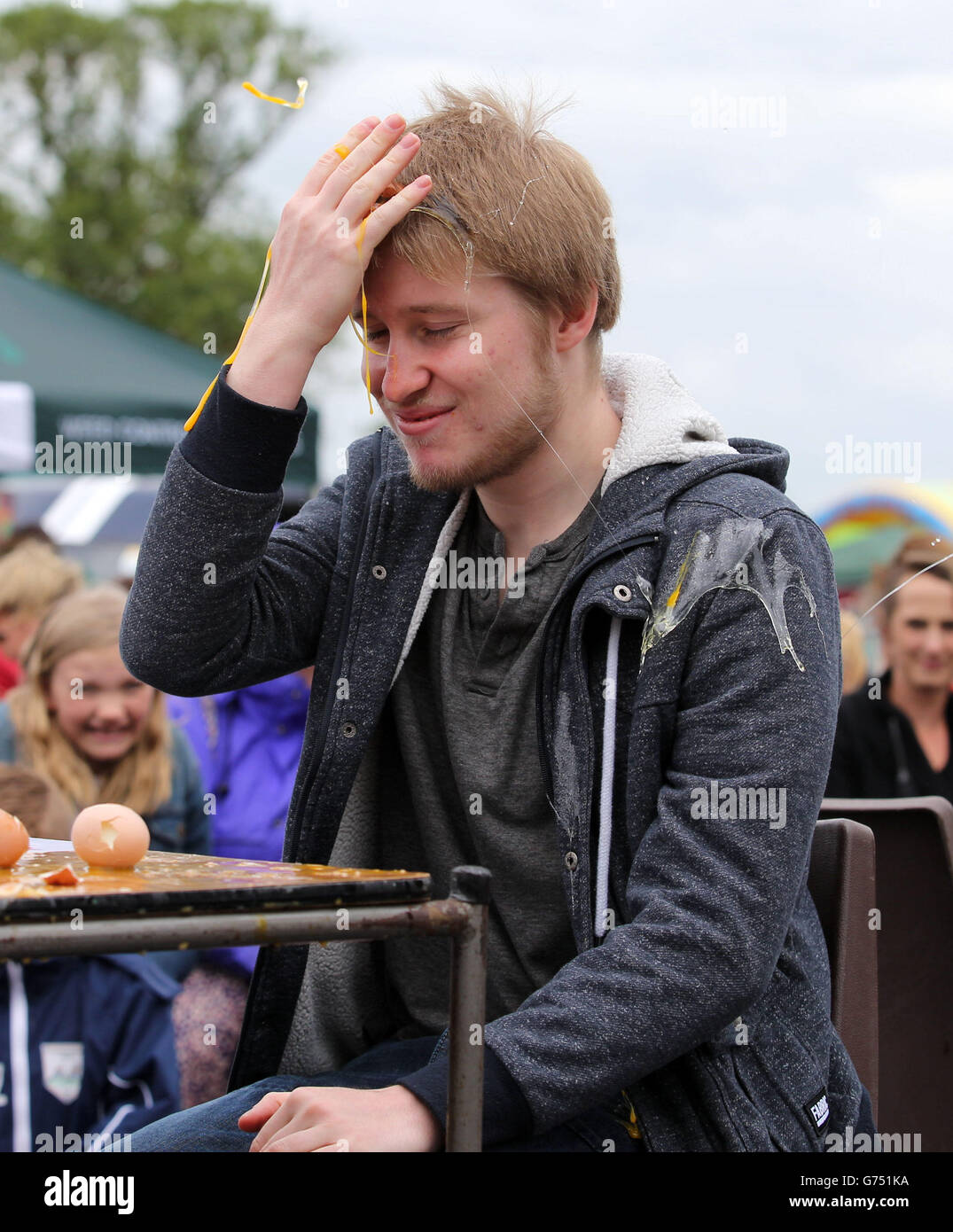 Competitors take part in the 'Russian Roulette' discipline during the ...