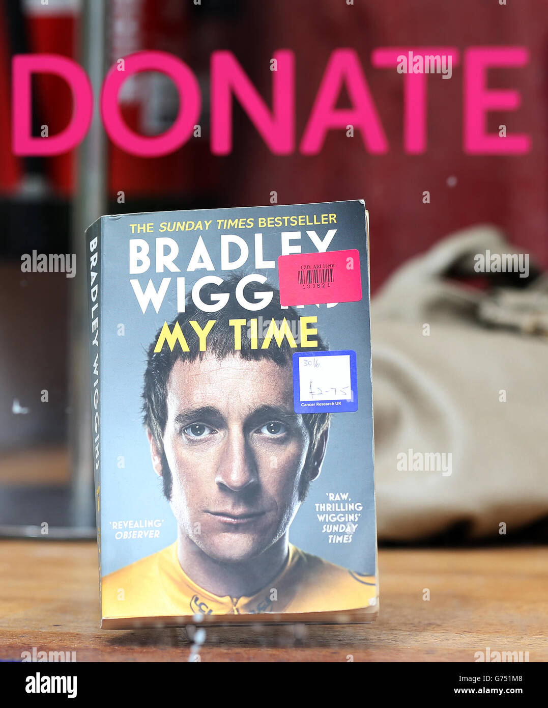 Bradley Wiggins book on sale in Ilkley part of the route on stage 2 of ...