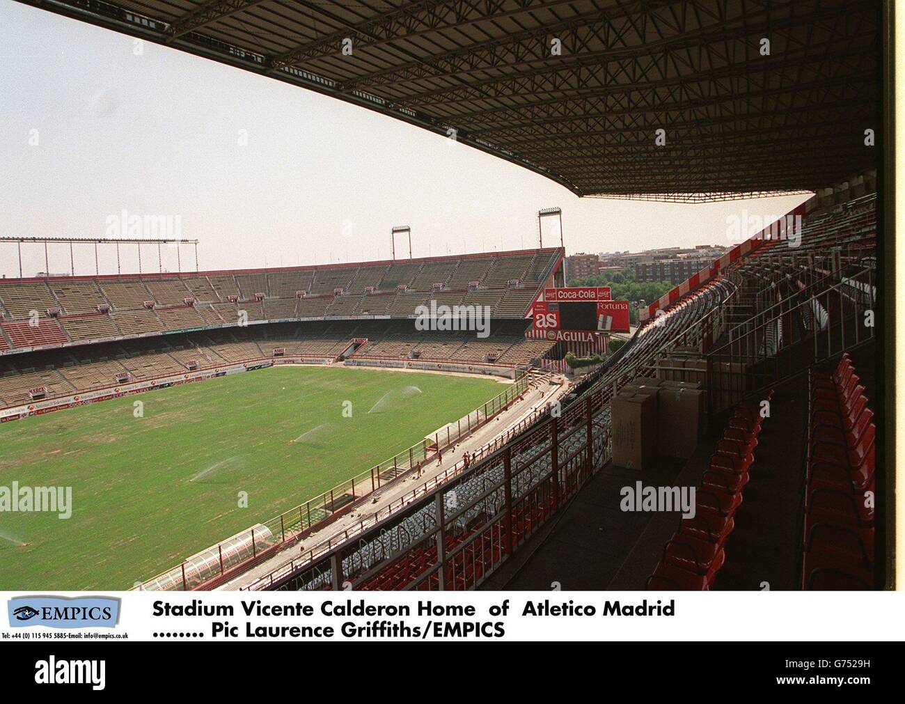 Stadium vicente calderon home of atletico madrid hi-res stock ...