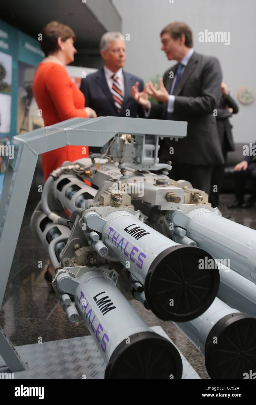 A display model of the new Thales LMM (lightweight multi-role missile ...