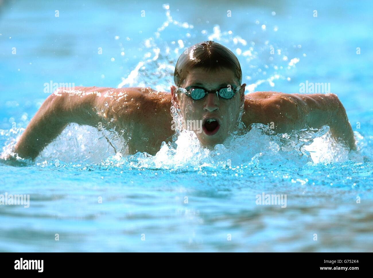 Medal hopeful for the olympics in the 1500 freestyle swimming hi-res ...
