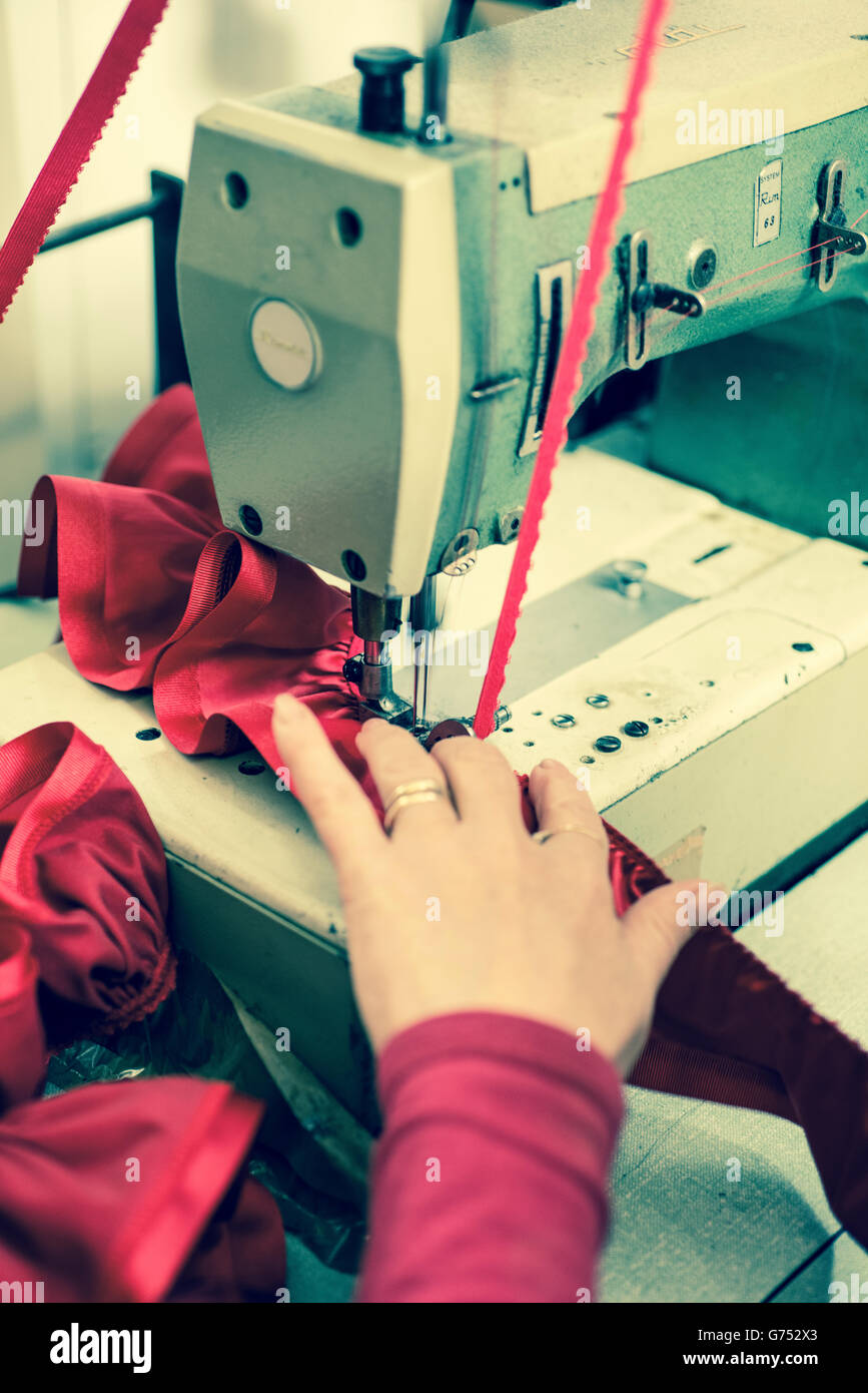 Machine sewn hi-res stock photography and images - Alamy