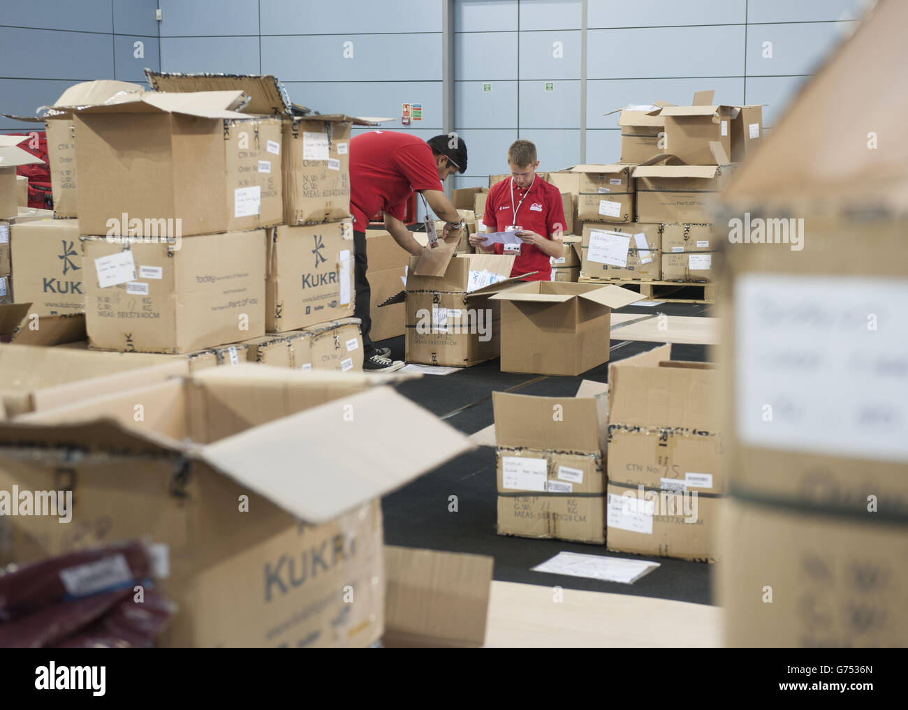 Team England Kitting Out Session Stock Photo - Alamy