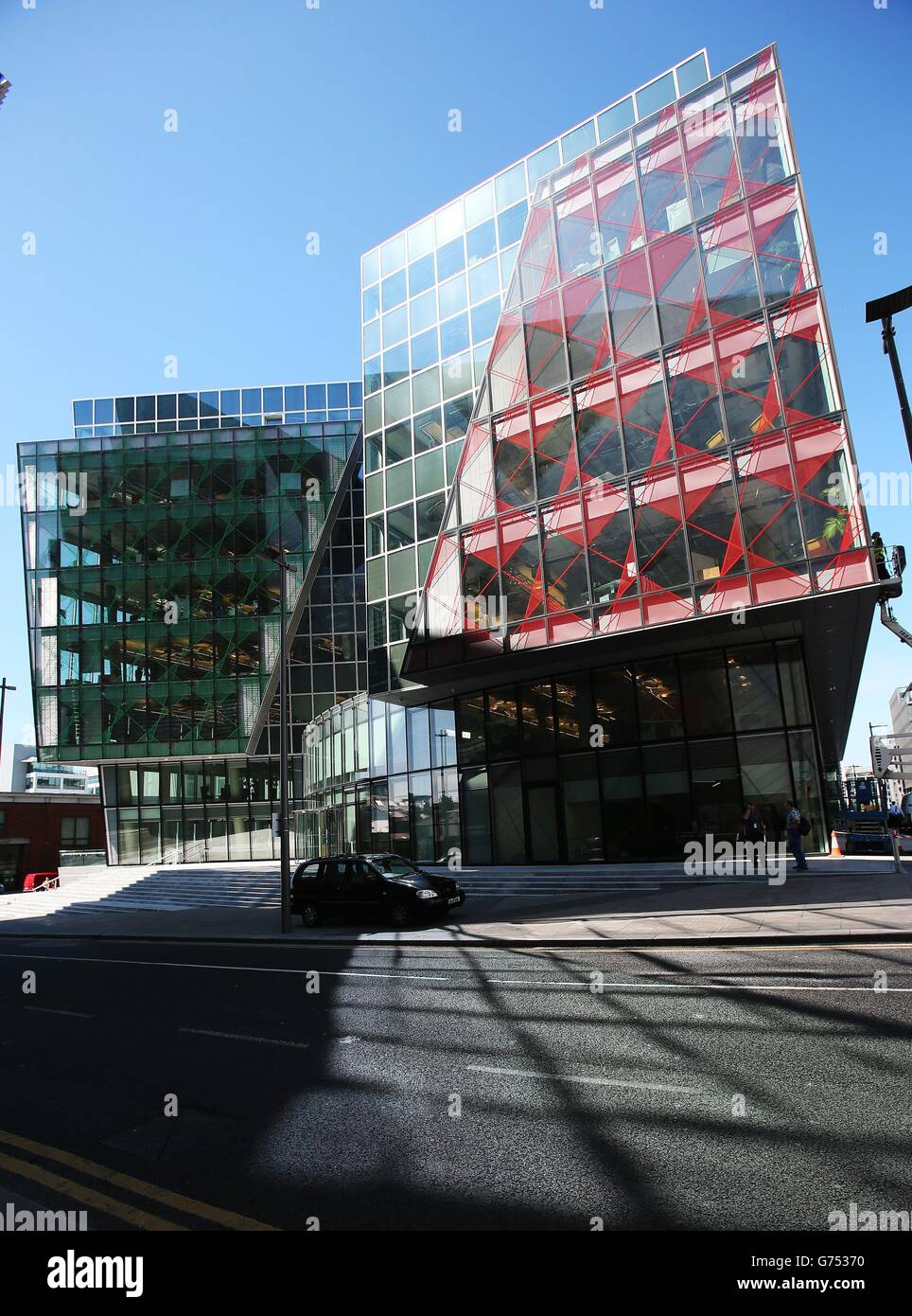 Facebook's offices in Dublin's Grand Canal Square, Docklands Stock ...