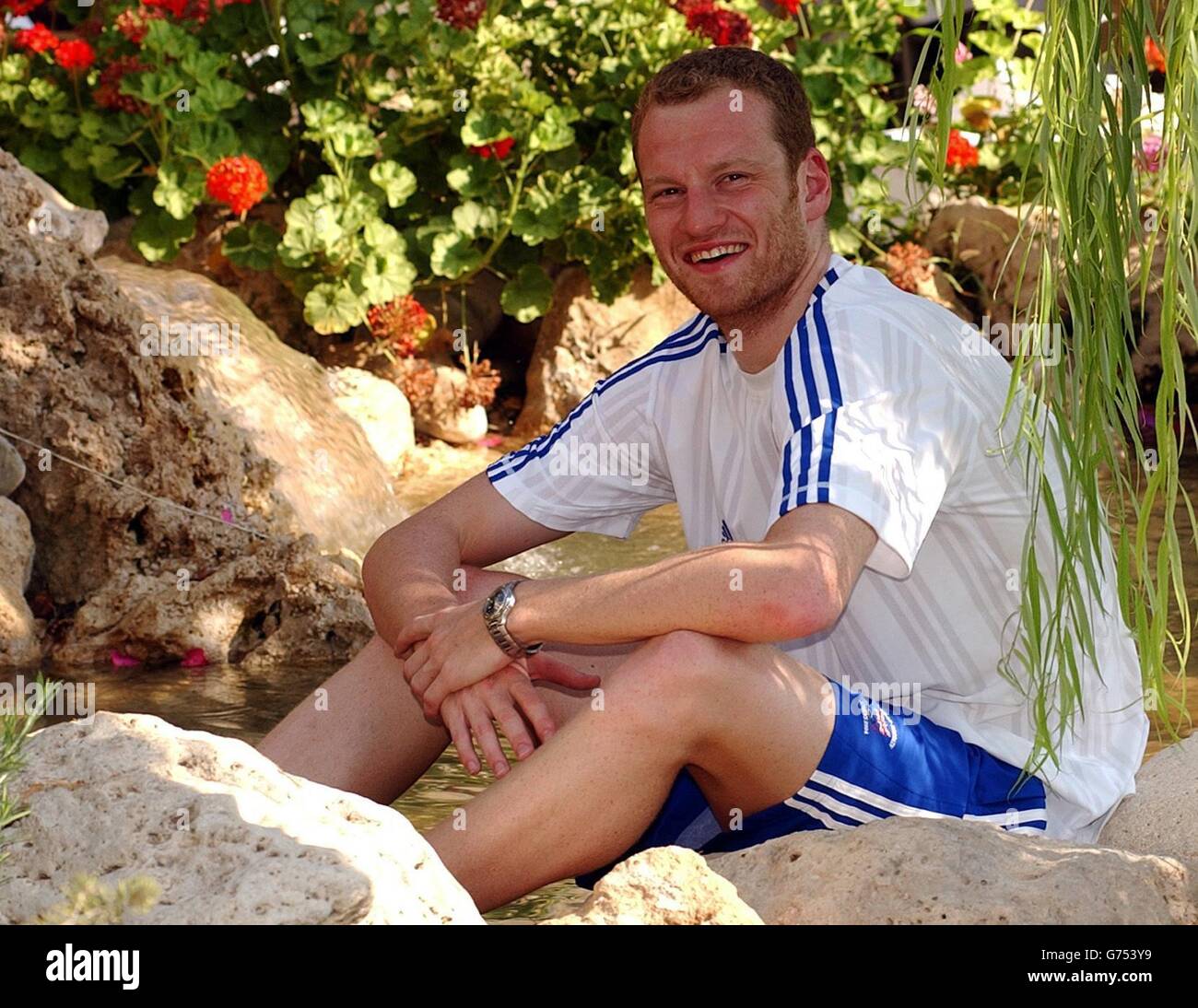 Portrait of British olympic team swimmer Graeme Smith from Stockport ...
