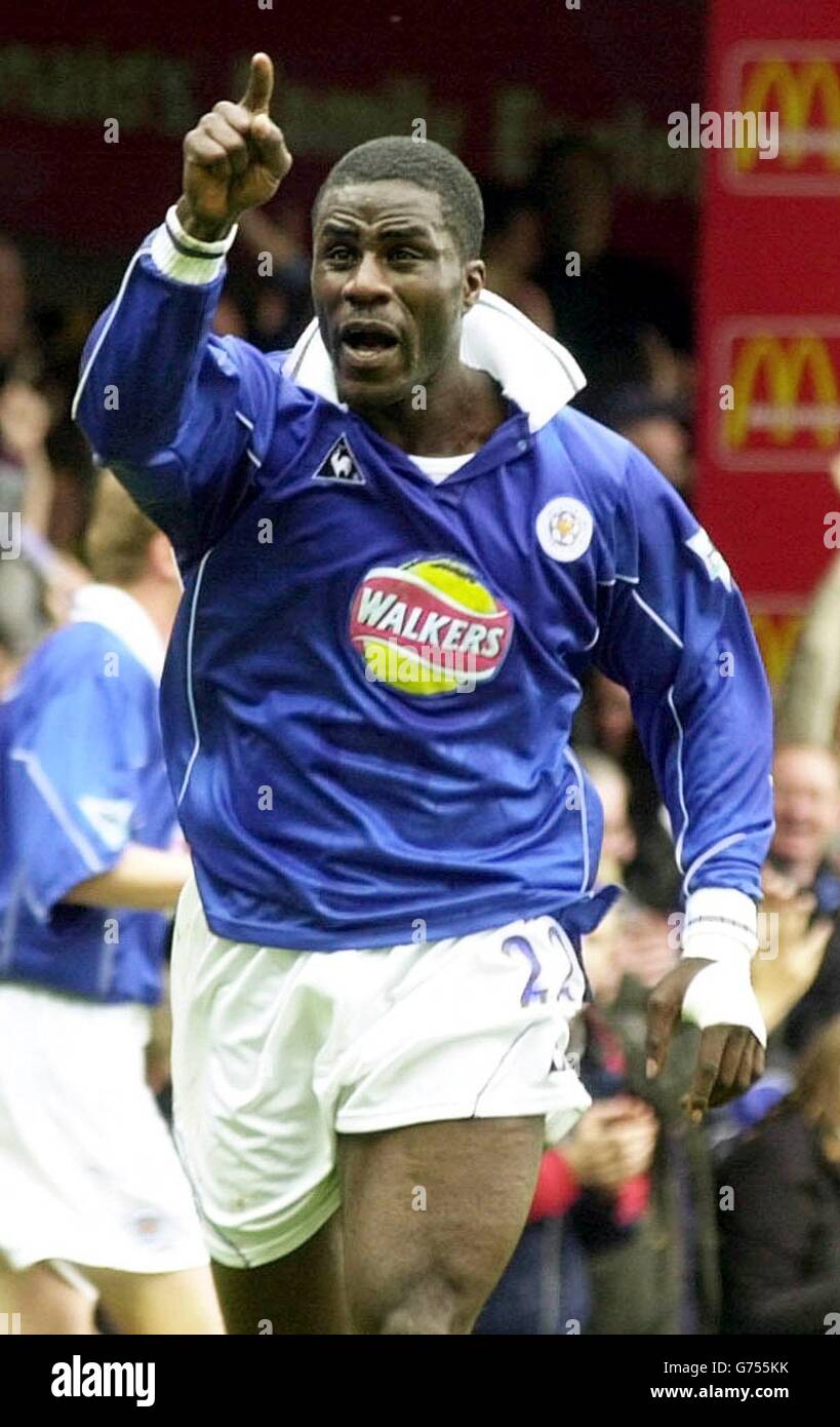 Leicester City's Ade Akinbiyi who has hit back at claims that he is to ...