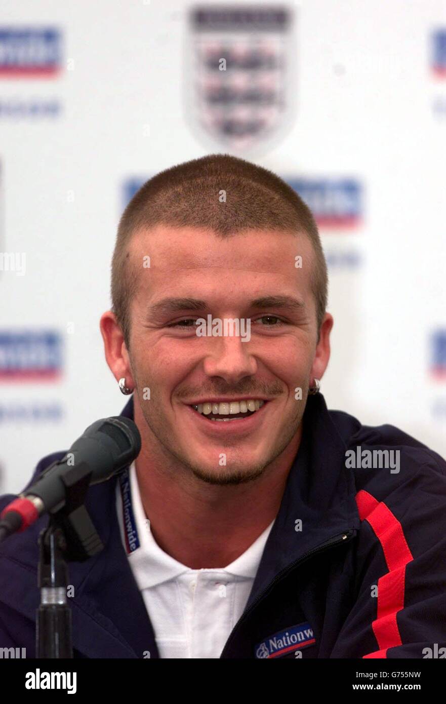 England's captain David Beckham during a press conference at the ...