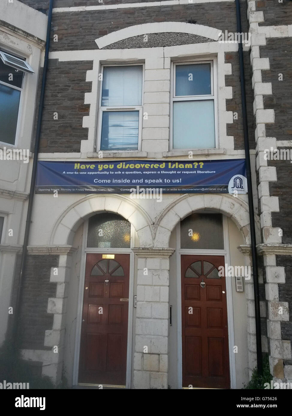 Cardiff the islamic centre is where two cardiff men hi-res stock ...
