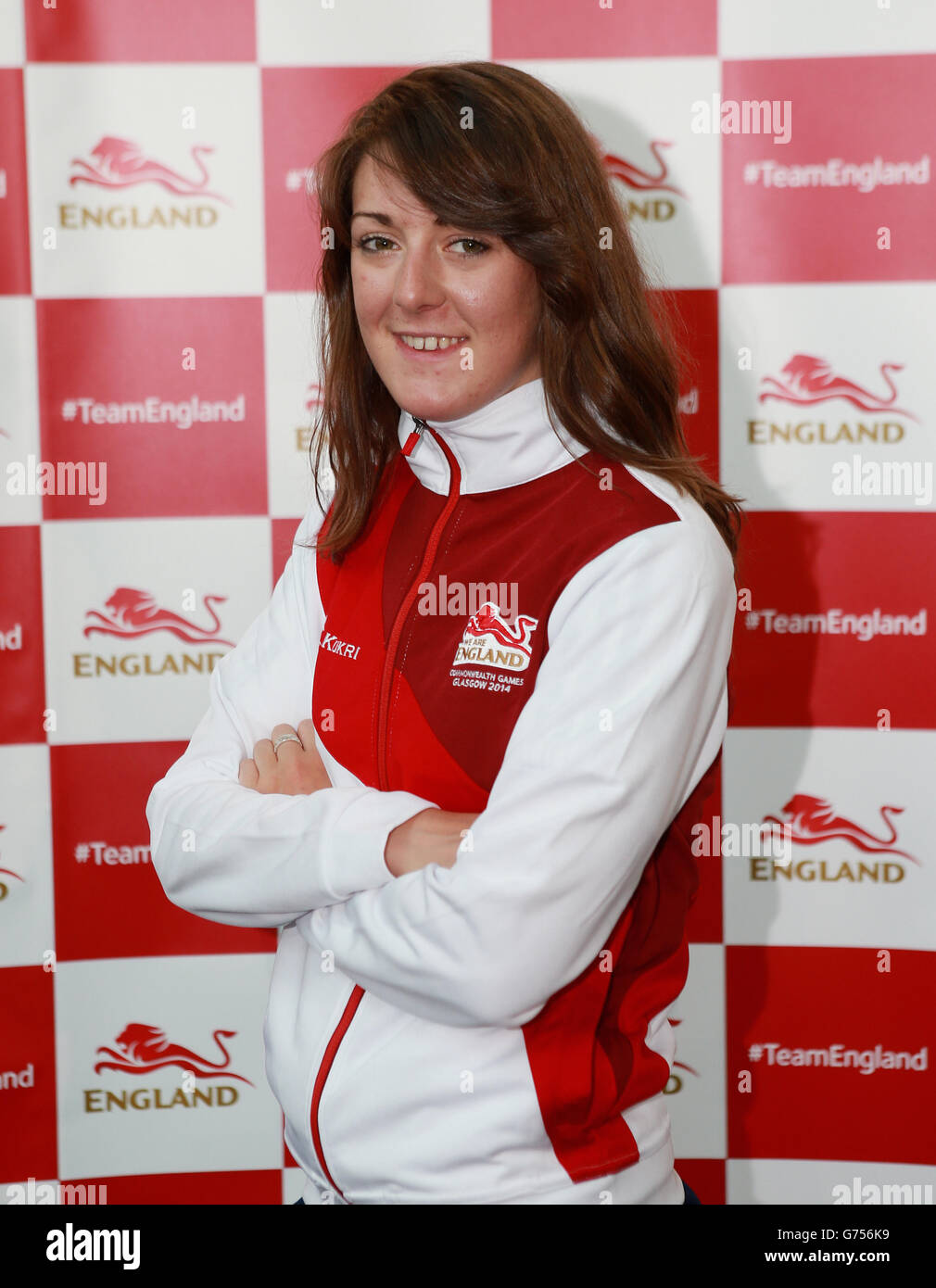 Bethany Crumpton during the kitting out session at St George's Park ...
