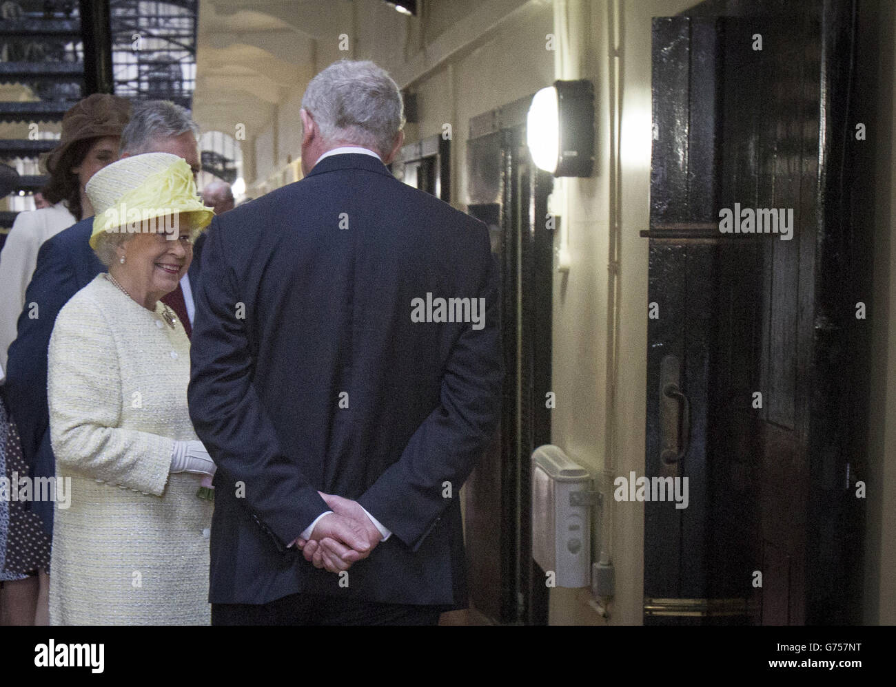 Queen Elizabeth II during a visit to Crumlin Road Gaol, Belfast, on day ...
