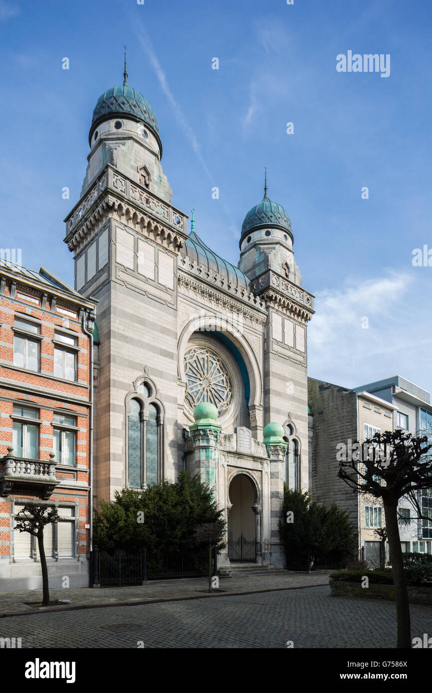 Belgium, Antwerp, synagogue Bouwmeesterstraat Stock Photo - Alamy